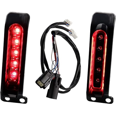 Amazon.com: YHMTIVTU Motorcycle Rear Fender Filler Panel Lights Running Brake Light Turn Signals ...