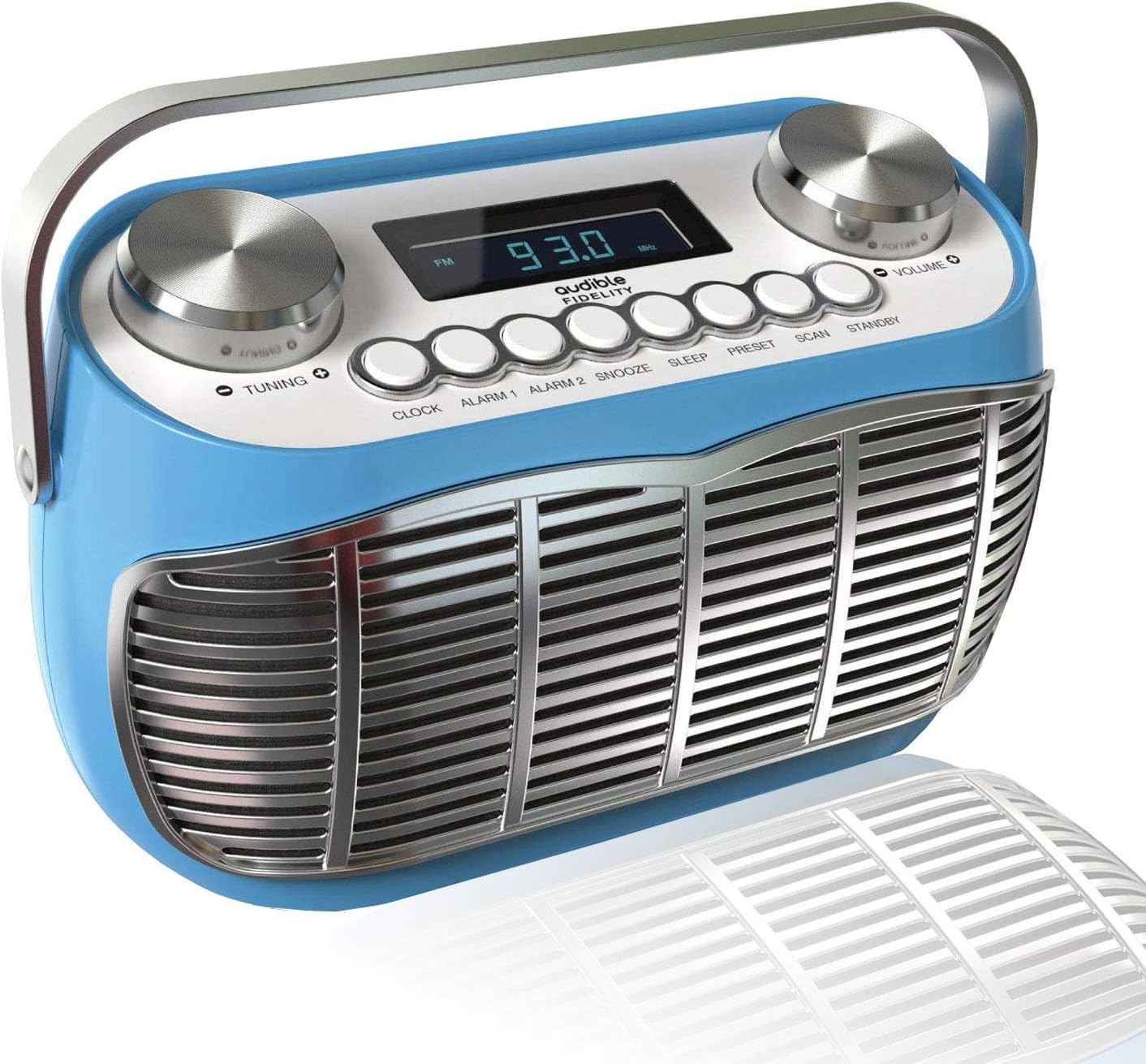 Amazon.com: Audible Fidelity Detroit FM AM Radio Alarm Clock Bedside ...