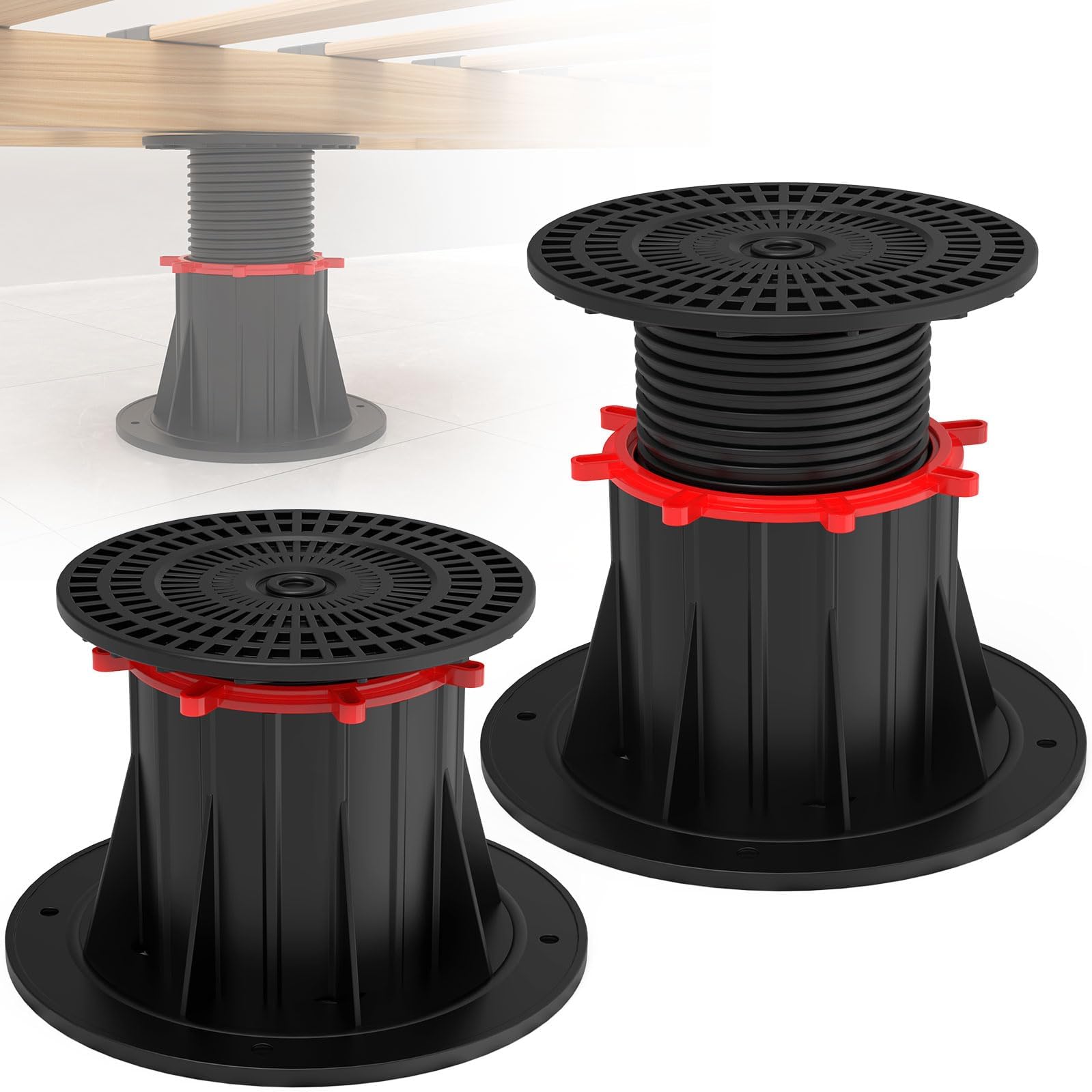 Amazon.com: GUMYUM 2pcs 8.5-13 inch Adjustable Height Bed Support Legs ...