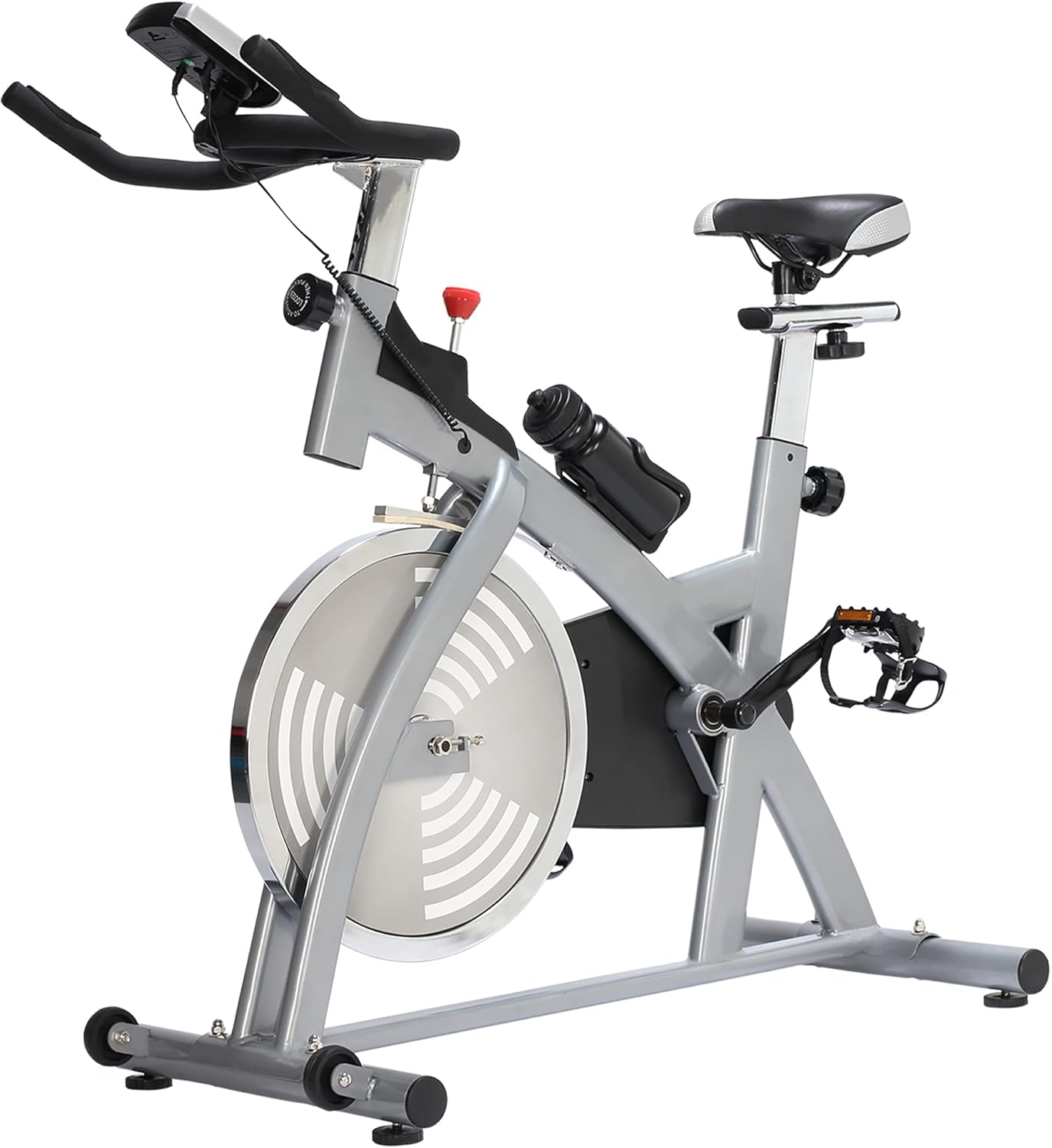 Soozier Upright Exercise Bike, Home Gym Cycling Fitness Machine ...