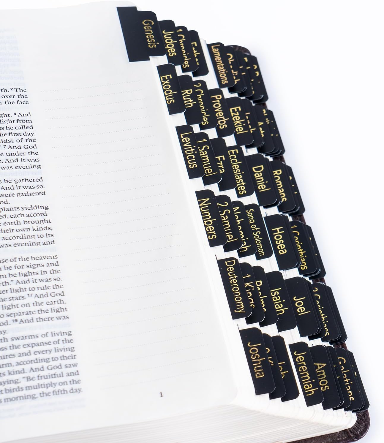 Amazon.com : Roamall Laminated Bible Tabs 75 Peach Fuzz Bible Tabs for ...