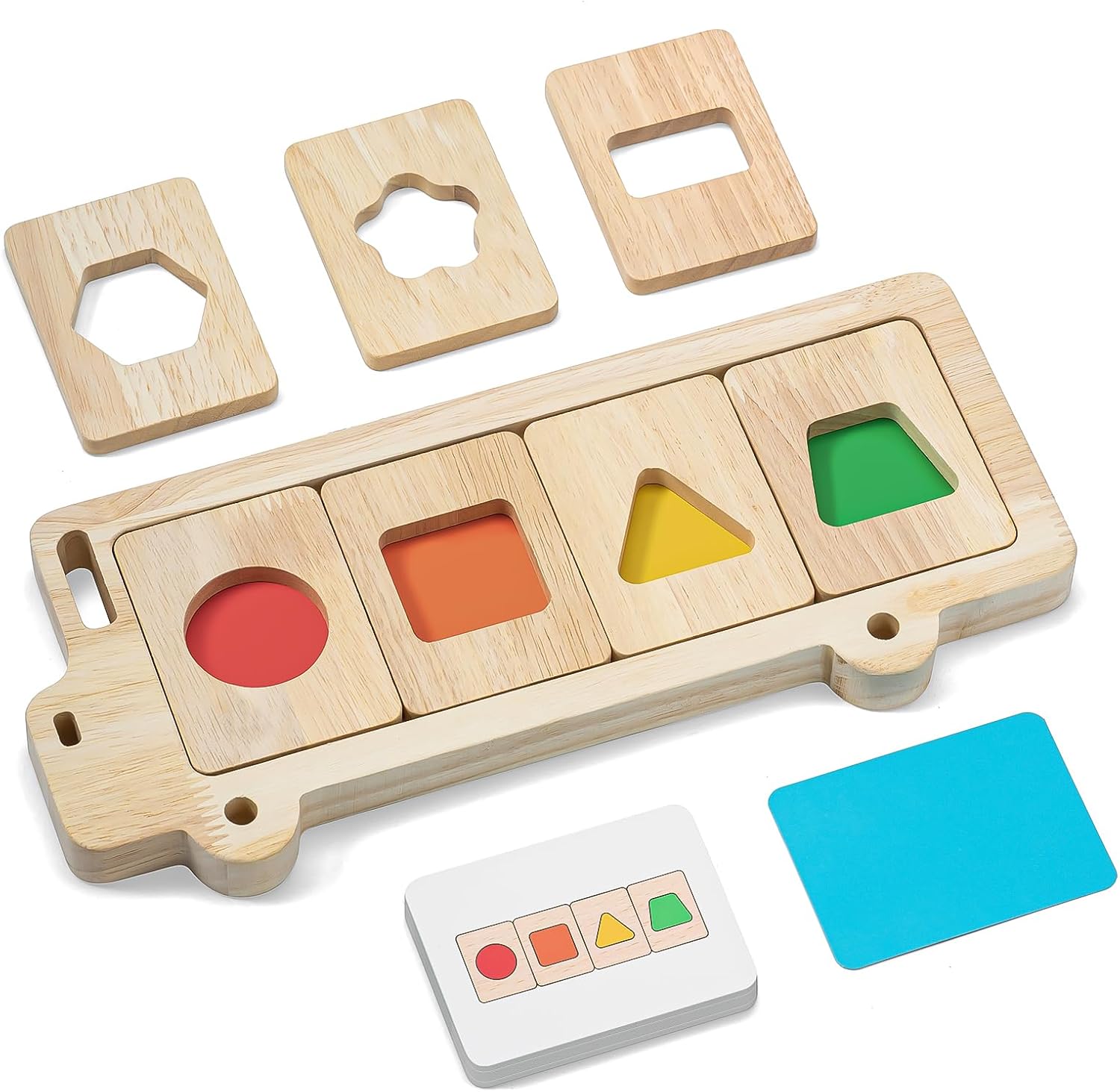 Amazon.com: FlameFlash Montessori Colors & Shapes Learning Toys ...