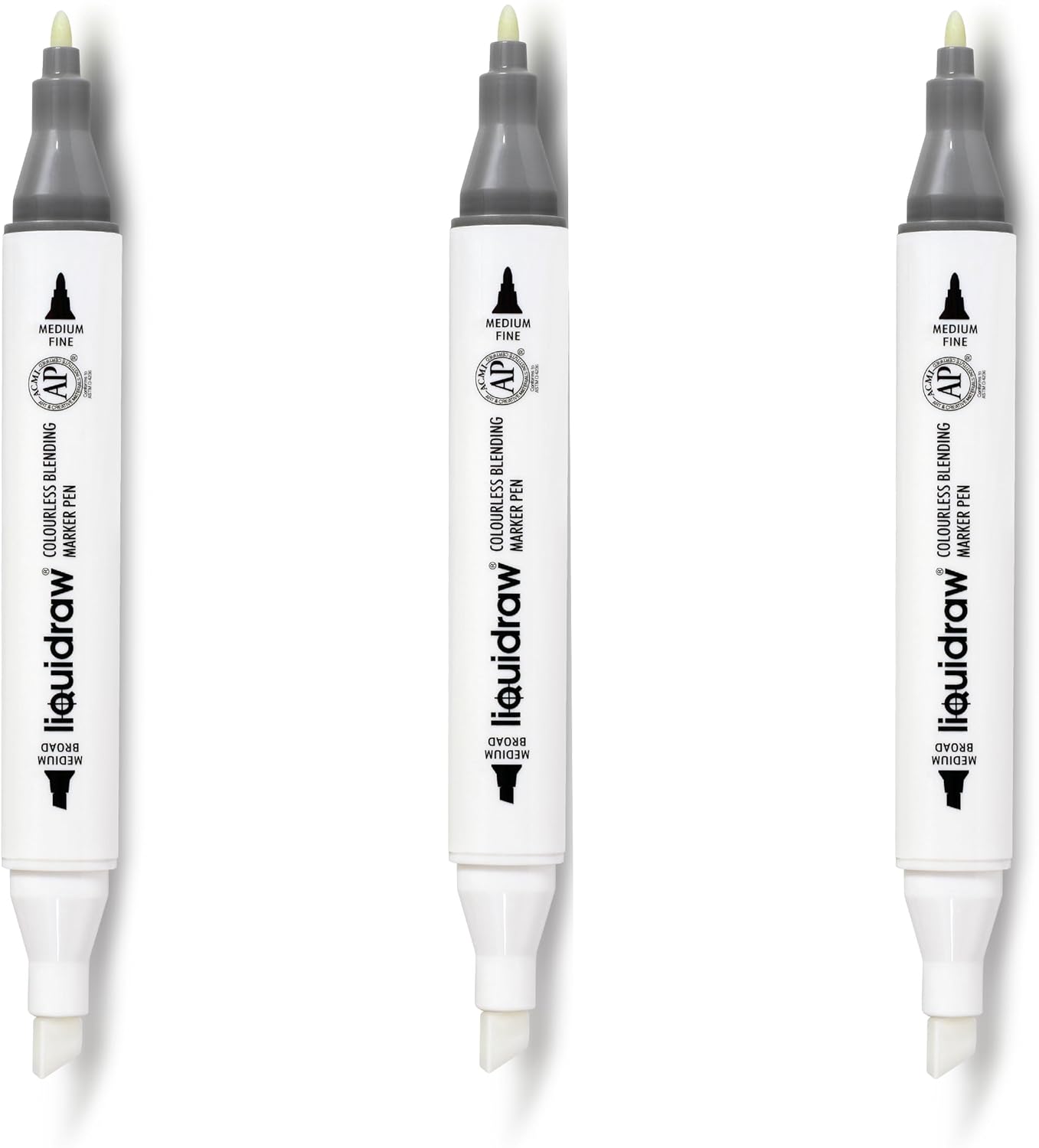 Liquidraw Colourless Blender Marker - Pack of 3 | Acid-Free, Dual Tip ...