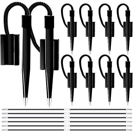 Amazon.com : Secure Pen with Adhesive Pen Chain and Security Pen Holder ...