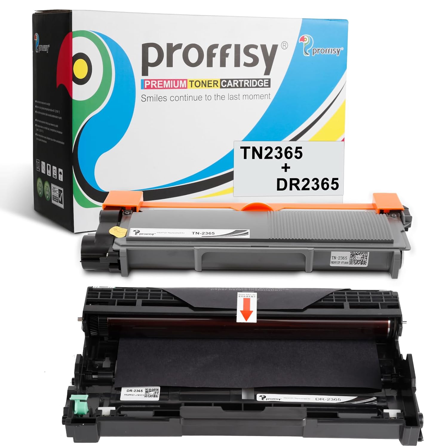 proffisy Easy Refill TN-2365 Toner Cartridge with DR-2365 Drum Unit ...