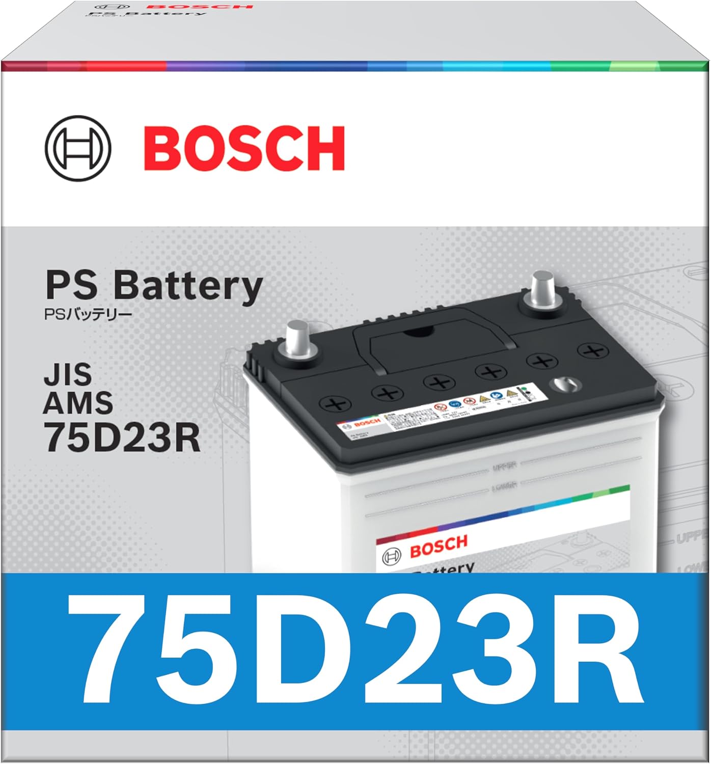 Amazon.co.jp: BOSCH (ボッシュ) 国産車バッテリー PSA-75D23R PS Battery JIS AMS 充電制御車 ...