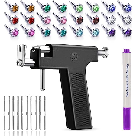 Amazon.com: Ear Piercing Kit, Ear Piercing Gun Kit,Ear Nose Navel ...