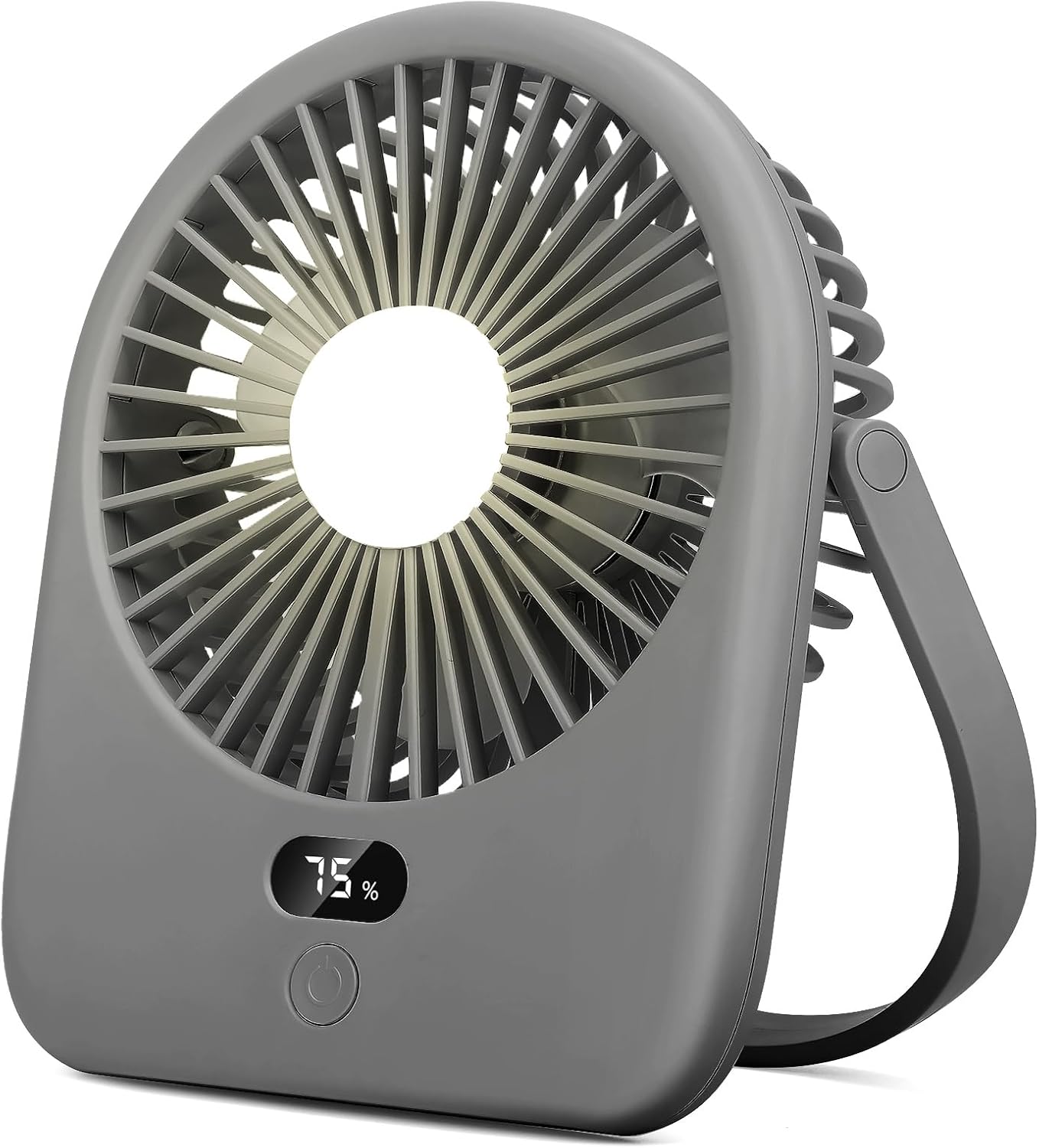 Amazon.com: Nezylaf Portable Desk Fan with LED Light, Rechargeable ...