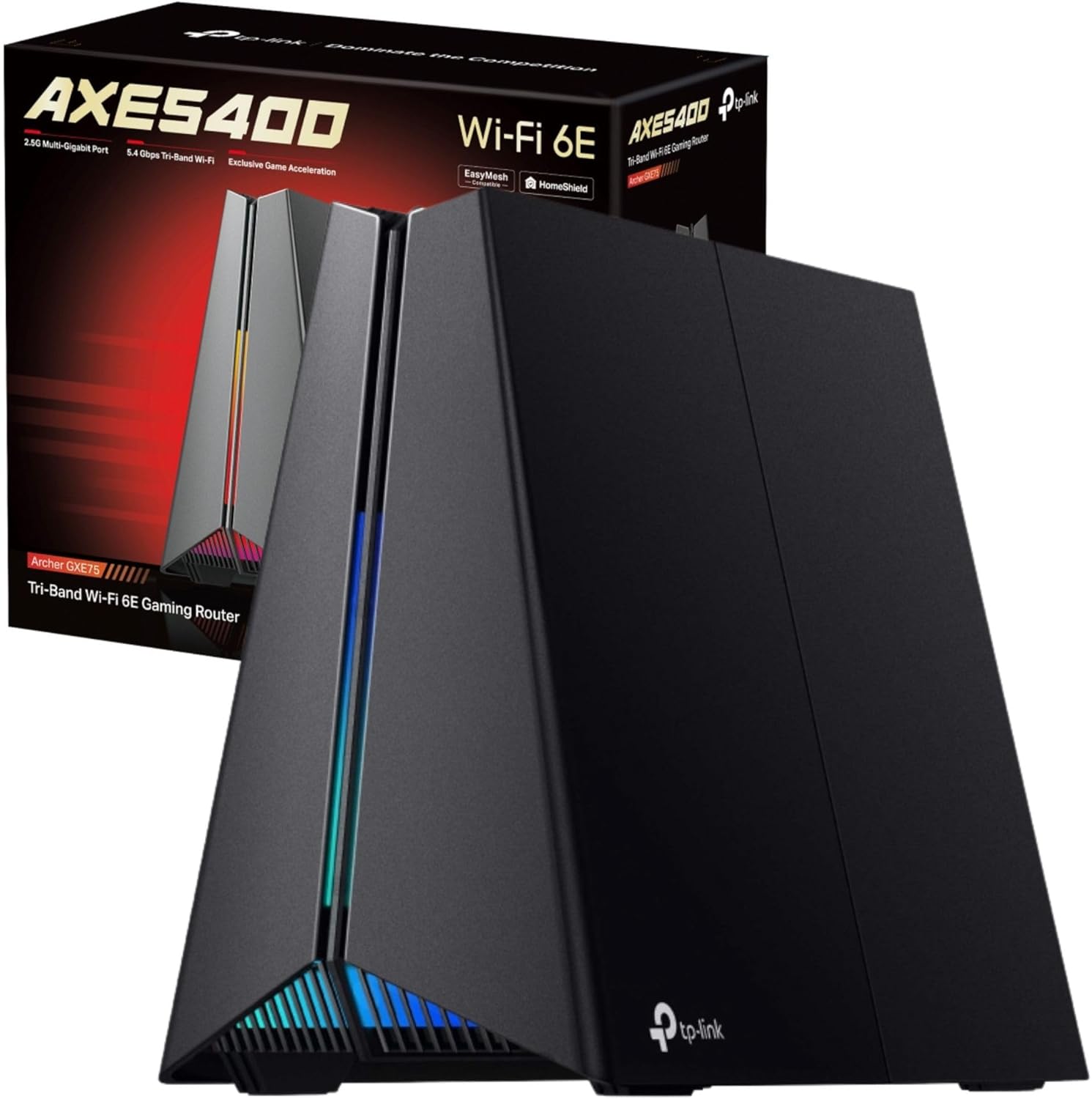 TP-Link Archer GXE75 Tri-Band WiFi 6E Gaming Router, AXE5400Mbps Ultra ...