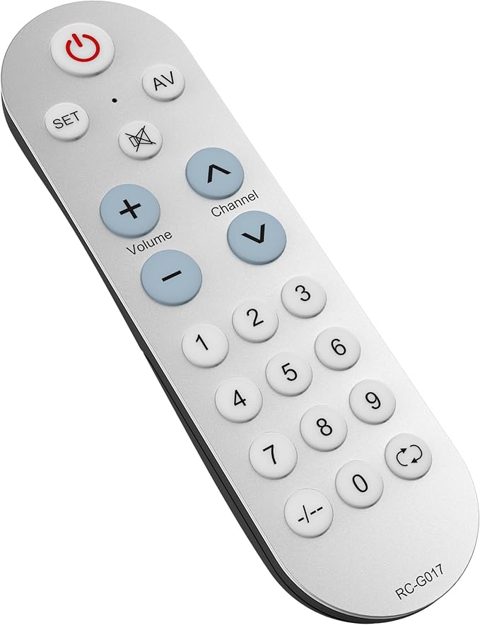 Upgraded Big Buttons Universal TV Remote Control with Learning Function ...