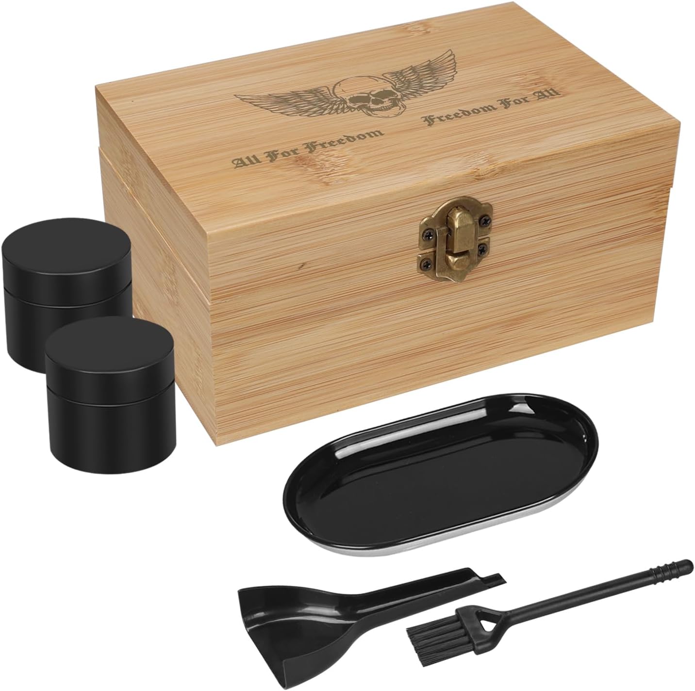 Amazon.com: Large Bamboo Stash Box w/Ample Storage Space to Organize ...