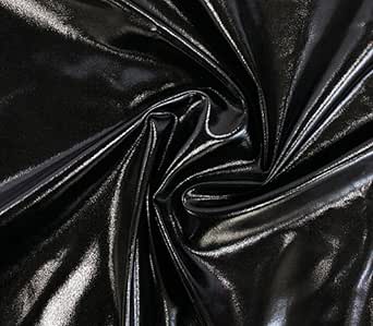 Amazon.com: Spandex Fabric Metallic Black / 60" Wide/Sold by The Yard ...