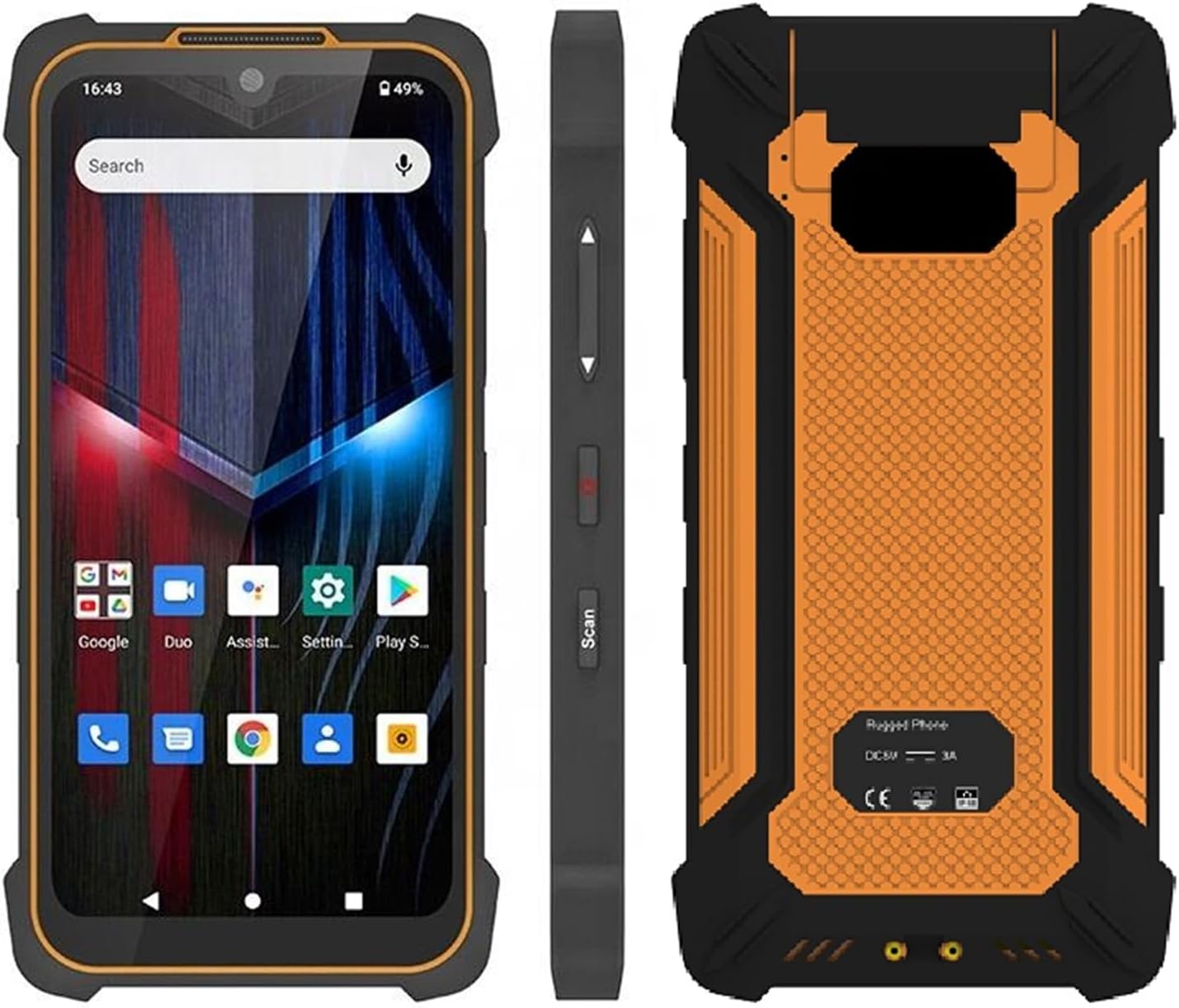 Sincoole Android Barcode Scanner,5.7" Android 11 Rugged Handheld with ...