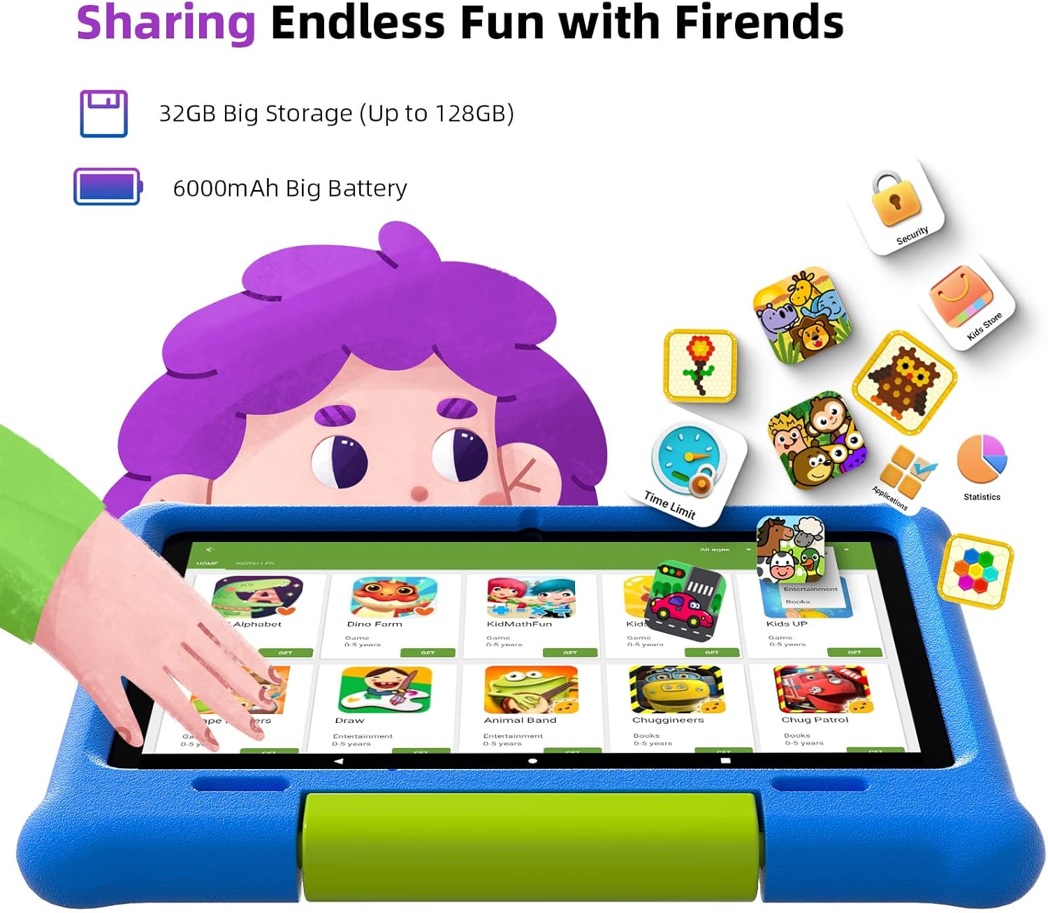 Kids Tablet - G-Kids with Parental Controls and Educational Apps