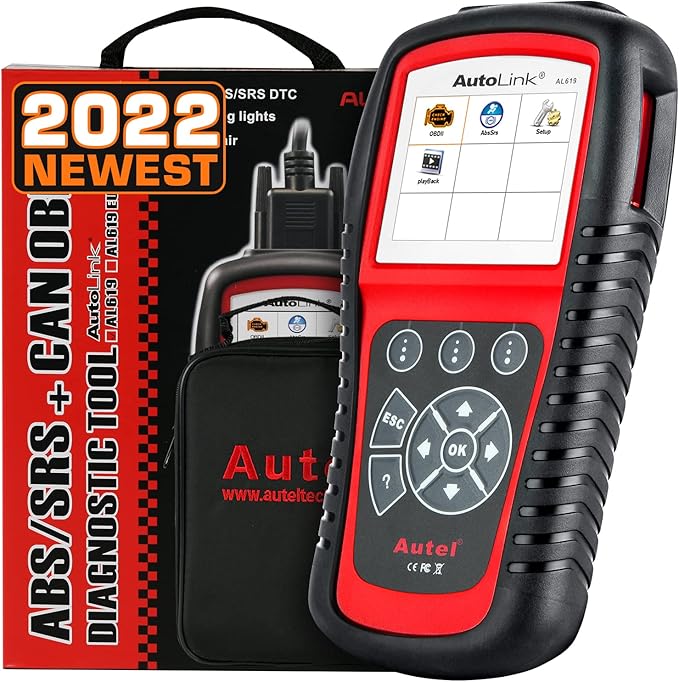 Amazon.com: Autel AutoLink AL619 OBD2 Scanner, 2022 Newest ABS SRS ...