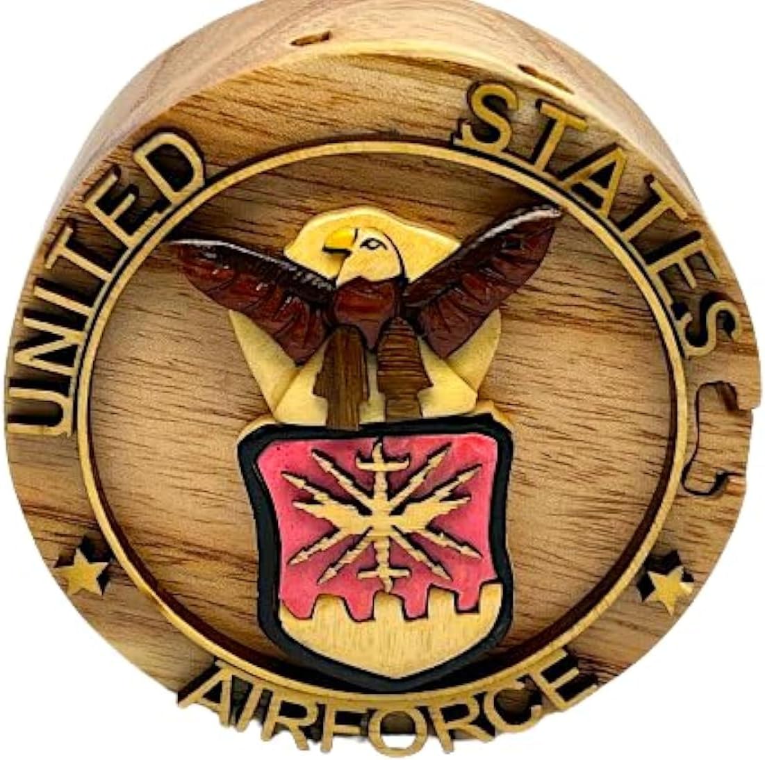 Amazon.com: Air Force Wooden Puzzle Box - Hand Carved with Secret ...