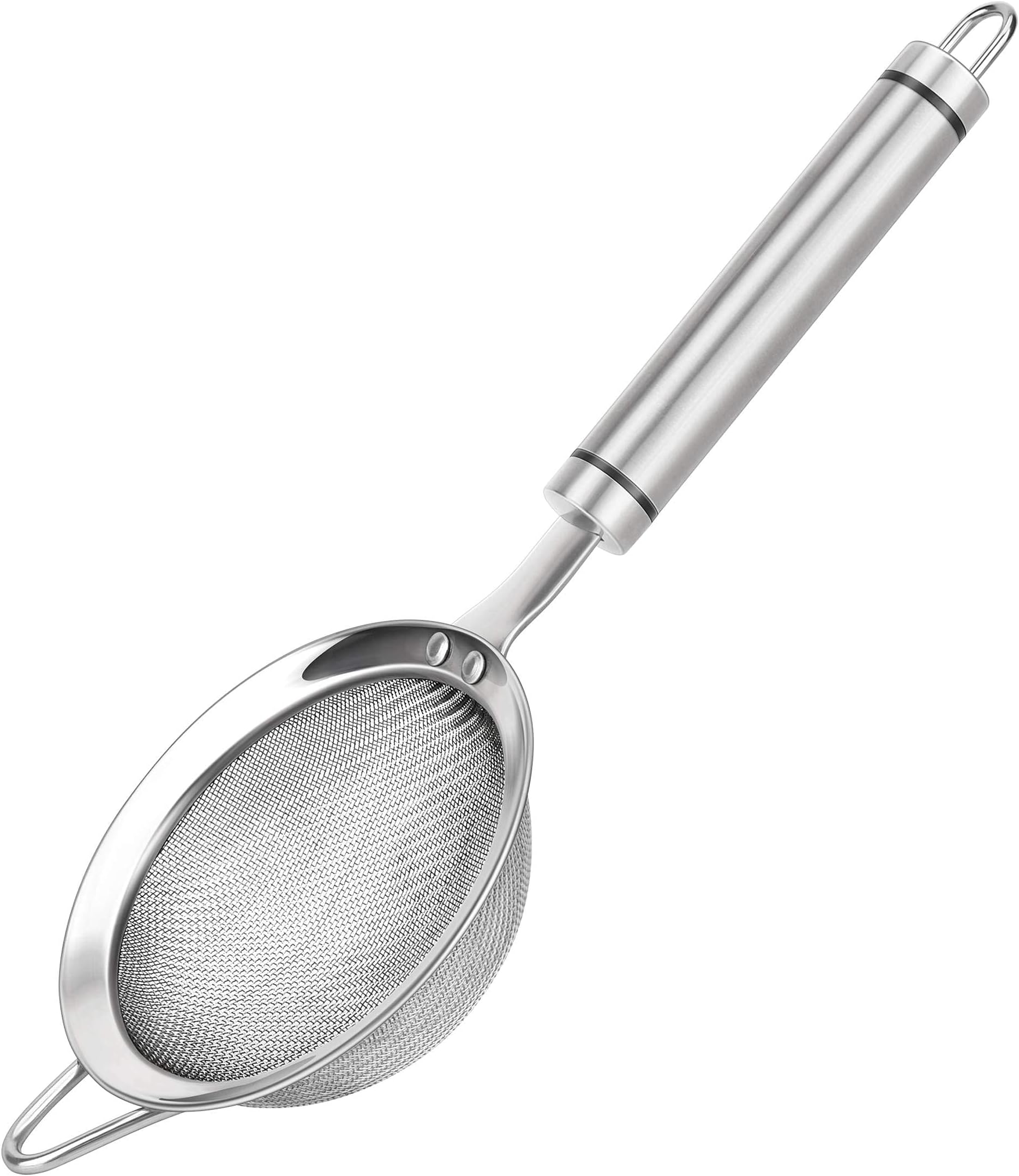 Amazon.com: YENXIKU Stainless Steel Strainers Fine Mesh Sieve, Sifter ...