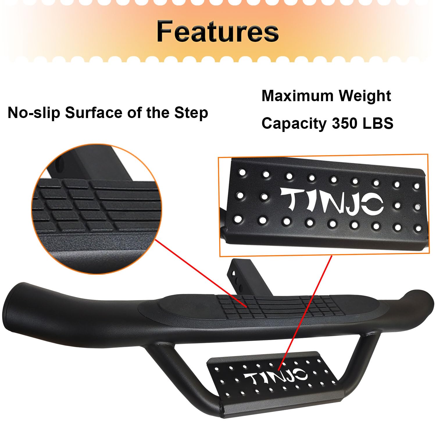 Kaycentop Universal Hitch Steps KAYCENTOP Universal Hitch Step For 2 ...