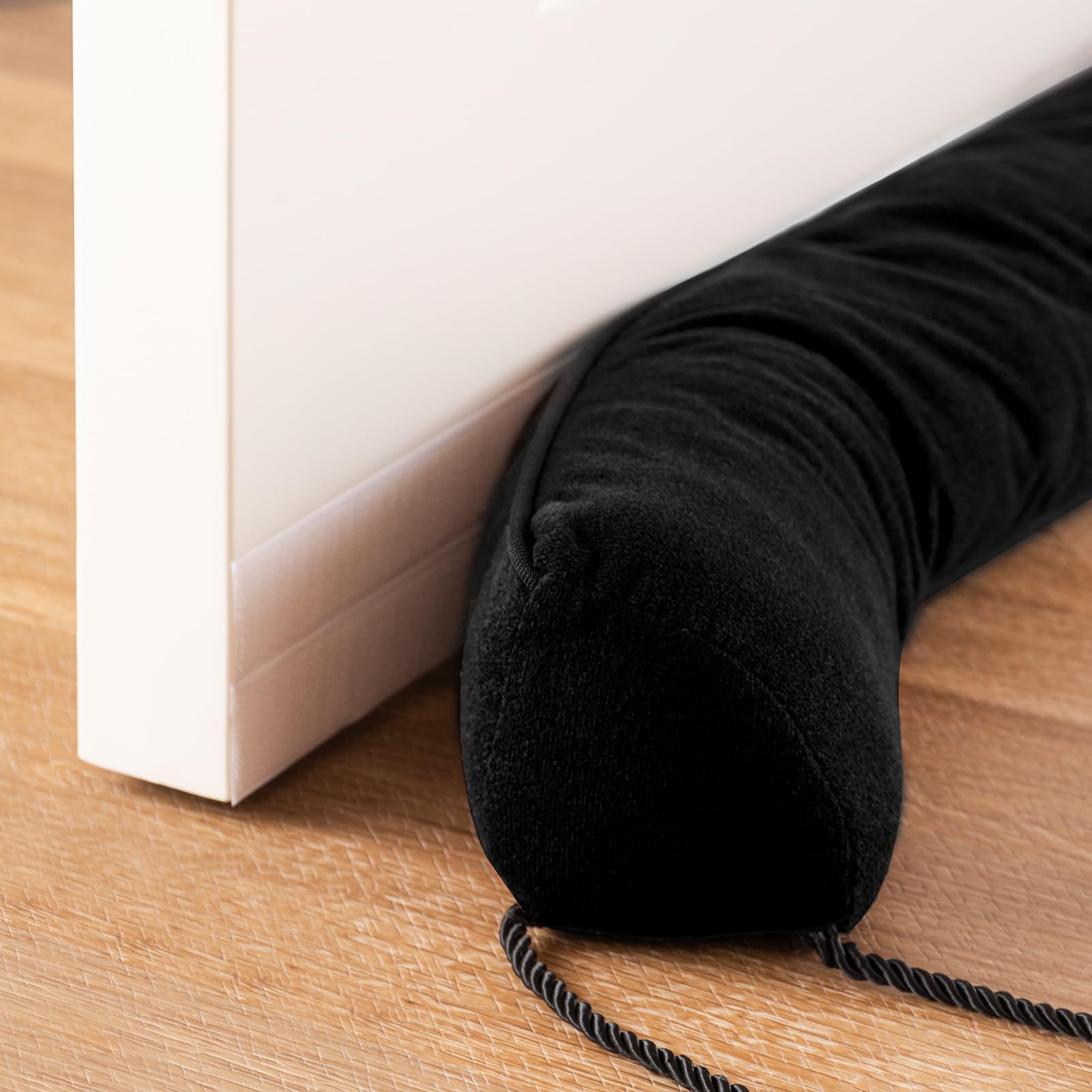 Snapklik.com : 32" Weighted Door Draft Stopper, Triangular Column Sound ...