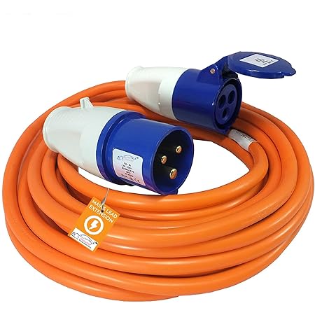 Xtremeauto 10M Extension Lead - Heavy Duty Caravan Hook Up Cable, 240V ...
