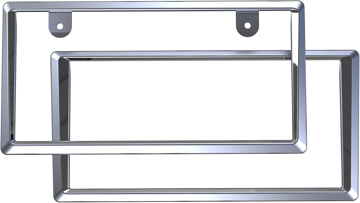 Amazon.co.jp: 星光産業 車外用品 ナンバーフレーム EXEA(エクセア) アクセントナンバーフレームセット クロームメッキ EX-200 : 車＆バイク