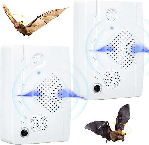Amazon.com: 2 Pack Ultrasonic Bat Removal to Keep Bat Away for Attic ...