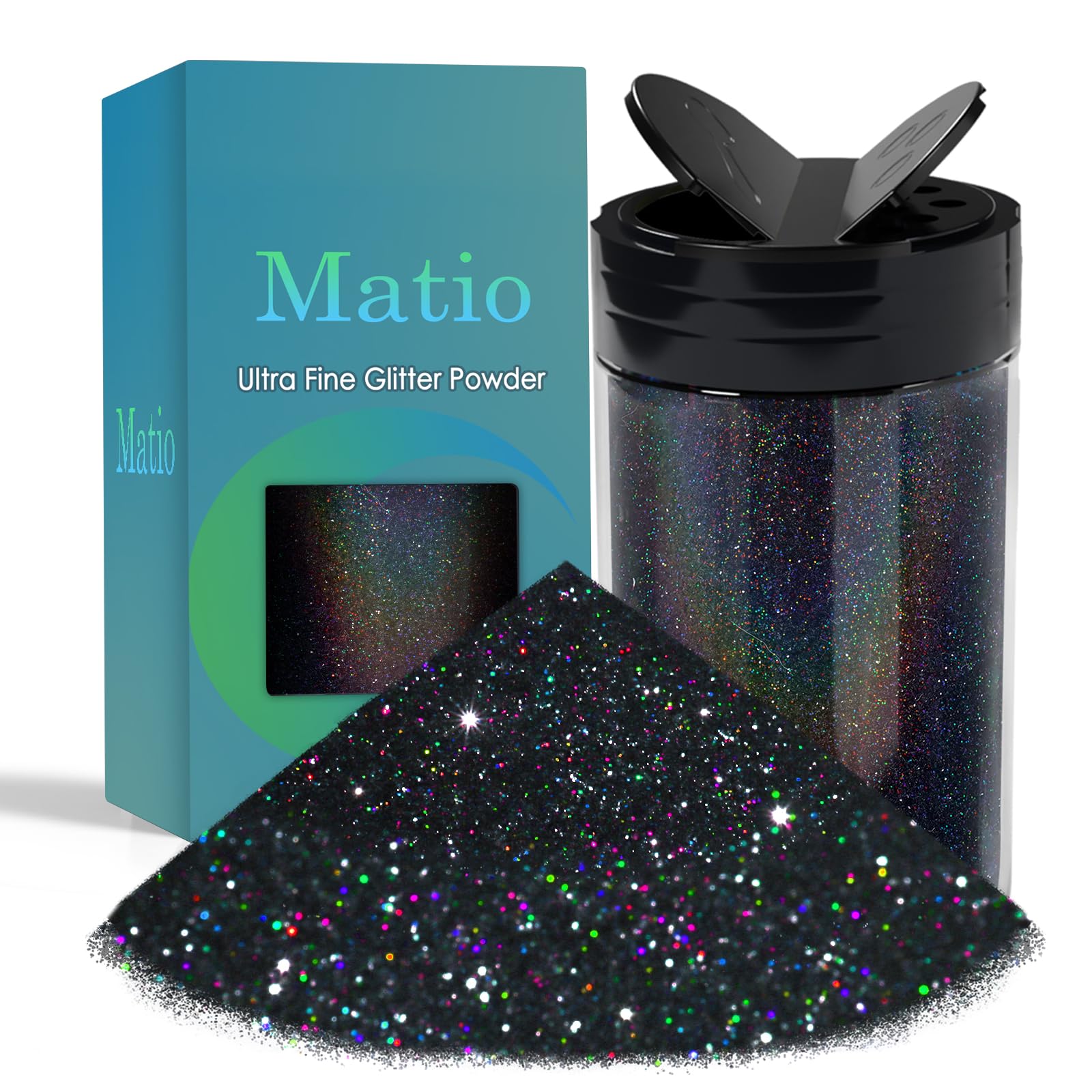 Amazon.com: Matio Holographic Ultra Fine Glitter Powder, 7.8oz/ 220g ...