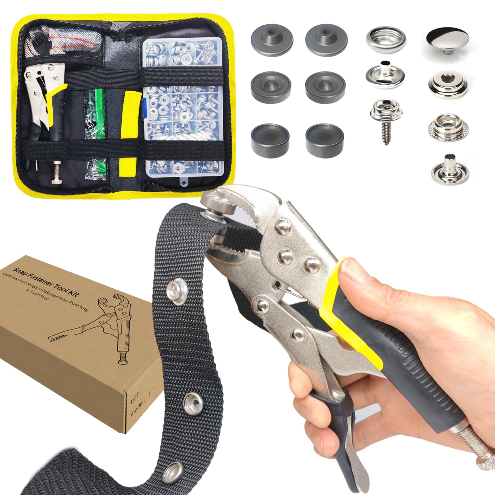 Amazon.com: MinliGUY Snap Kit for Boat Cover/Canvas/Tonneau Cover with ...