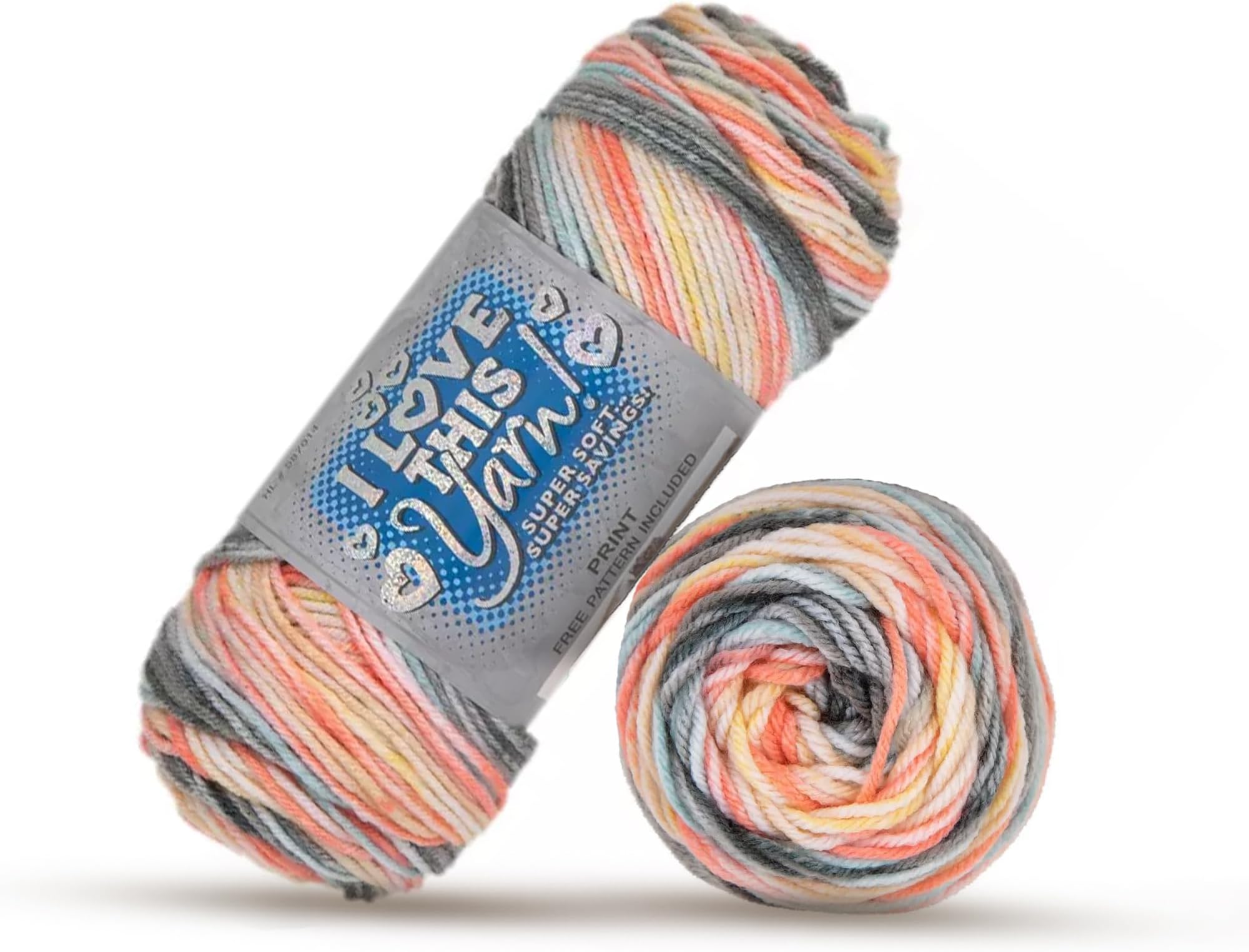 Amazon.com: I Love This Yarn 4 - Medium Yarn for Crocheting & Knitting ...
