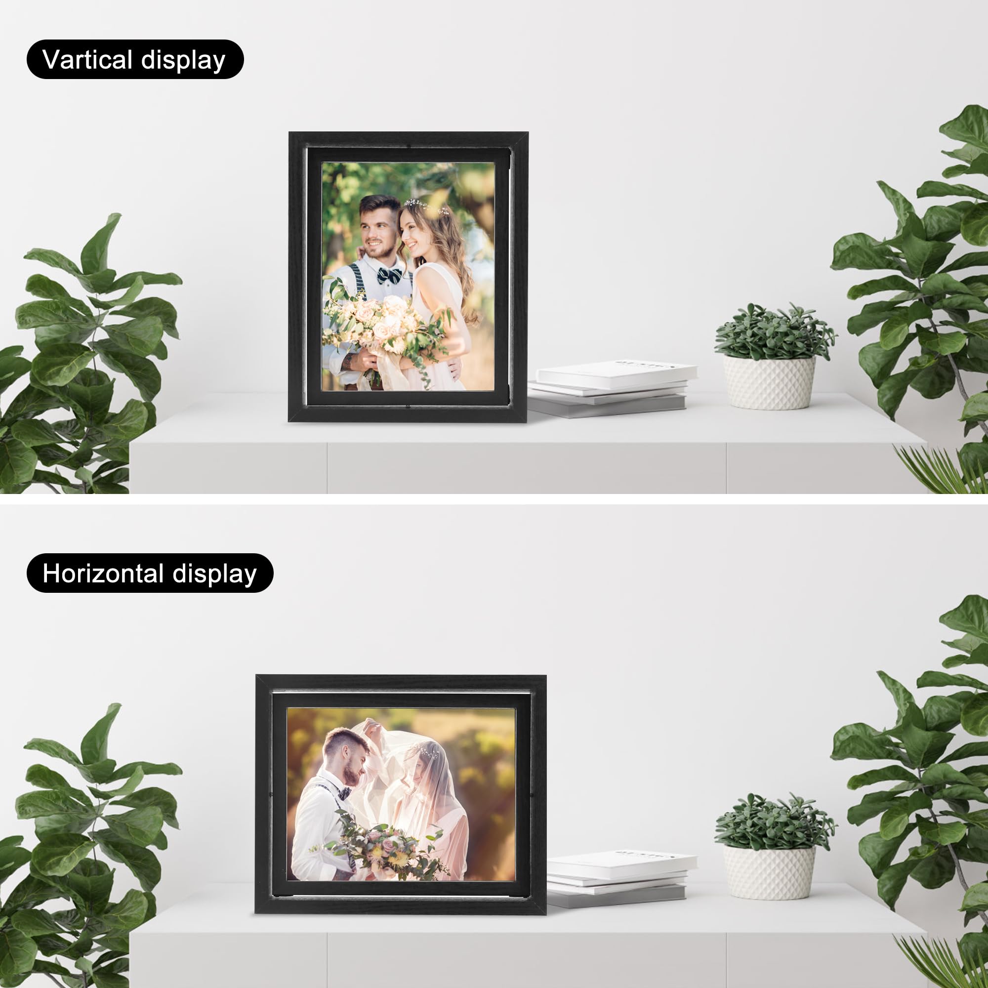 Snapklik.com : FramePro 2-Pack Rotating Double Sided Picture Frame ...