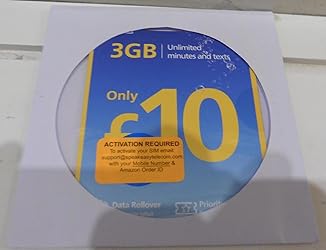 O2 SIM Card UK & EUROPE (ROAM FREE) PREPAID PAYG £10 Bundle - 8GB ...