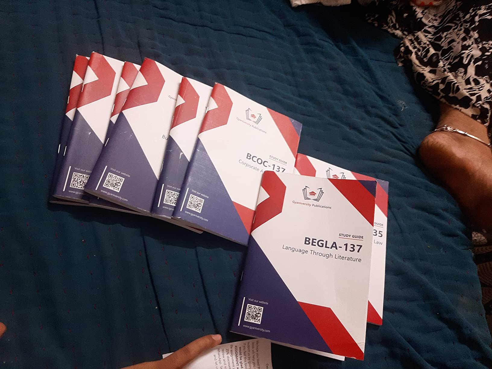 BCOMG 2nd Year IGNOU Study Guides Combo (Set of 8 books including BEGLA ...