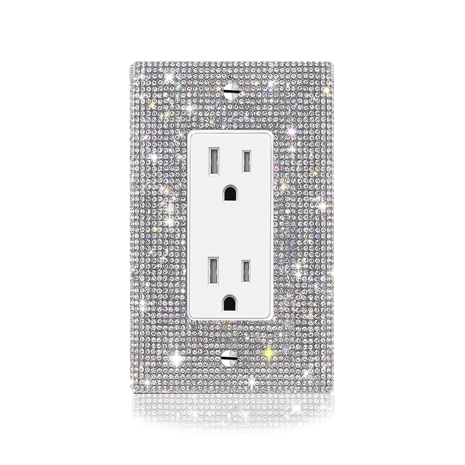 Silver Electrical Plates Clipsal Iconic Power Point Silver | Iconic
