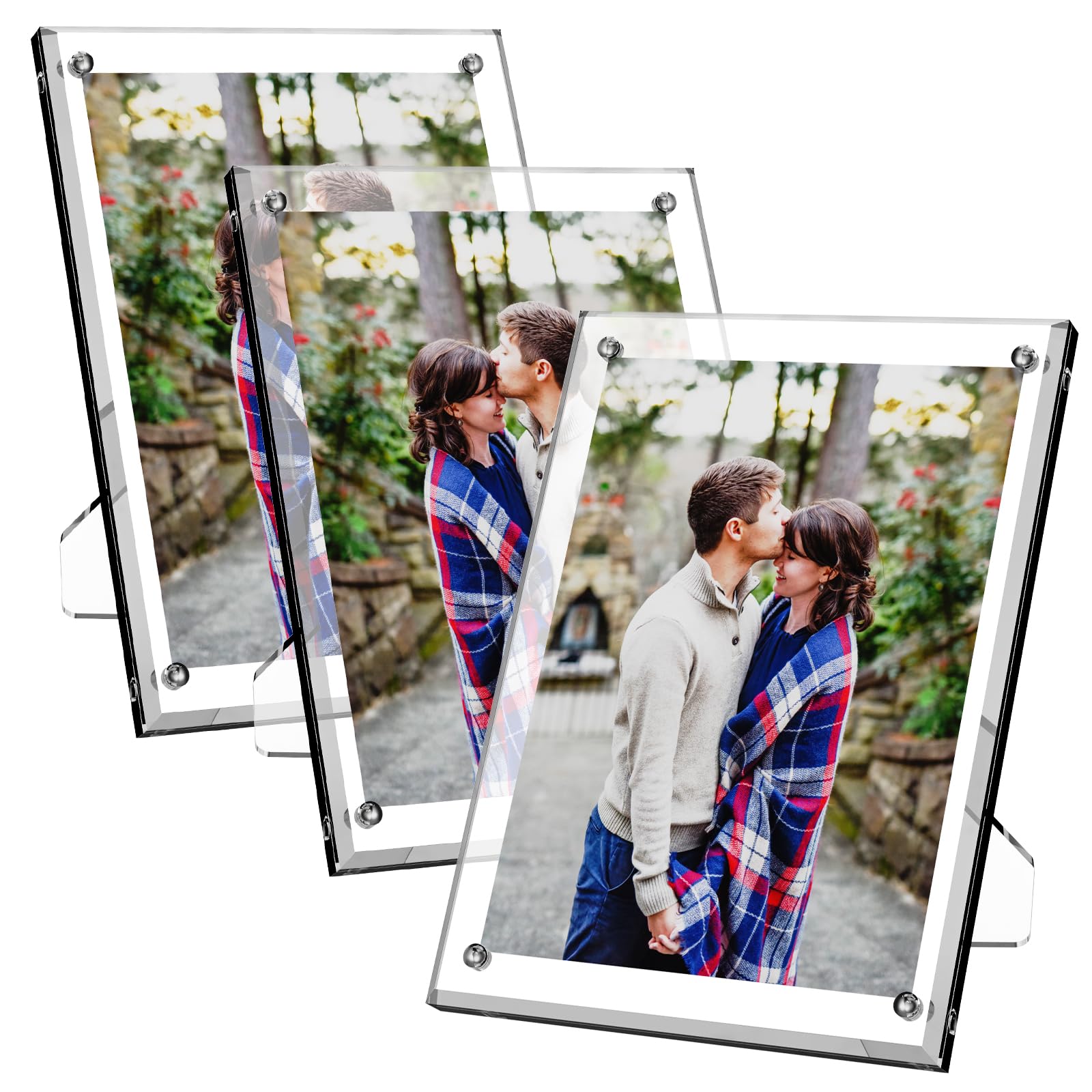 Amazon.com - BSSOYAMM 4x6 Acrylic Picture Frame 3 Pack, Clear Photo ...