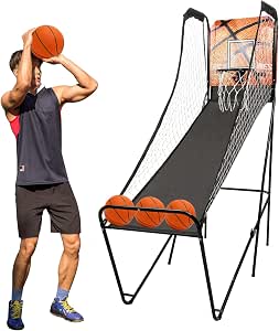 Amazon.com: YUYFCC Foldable Basketball Arcade Game Home Single Shot ...
