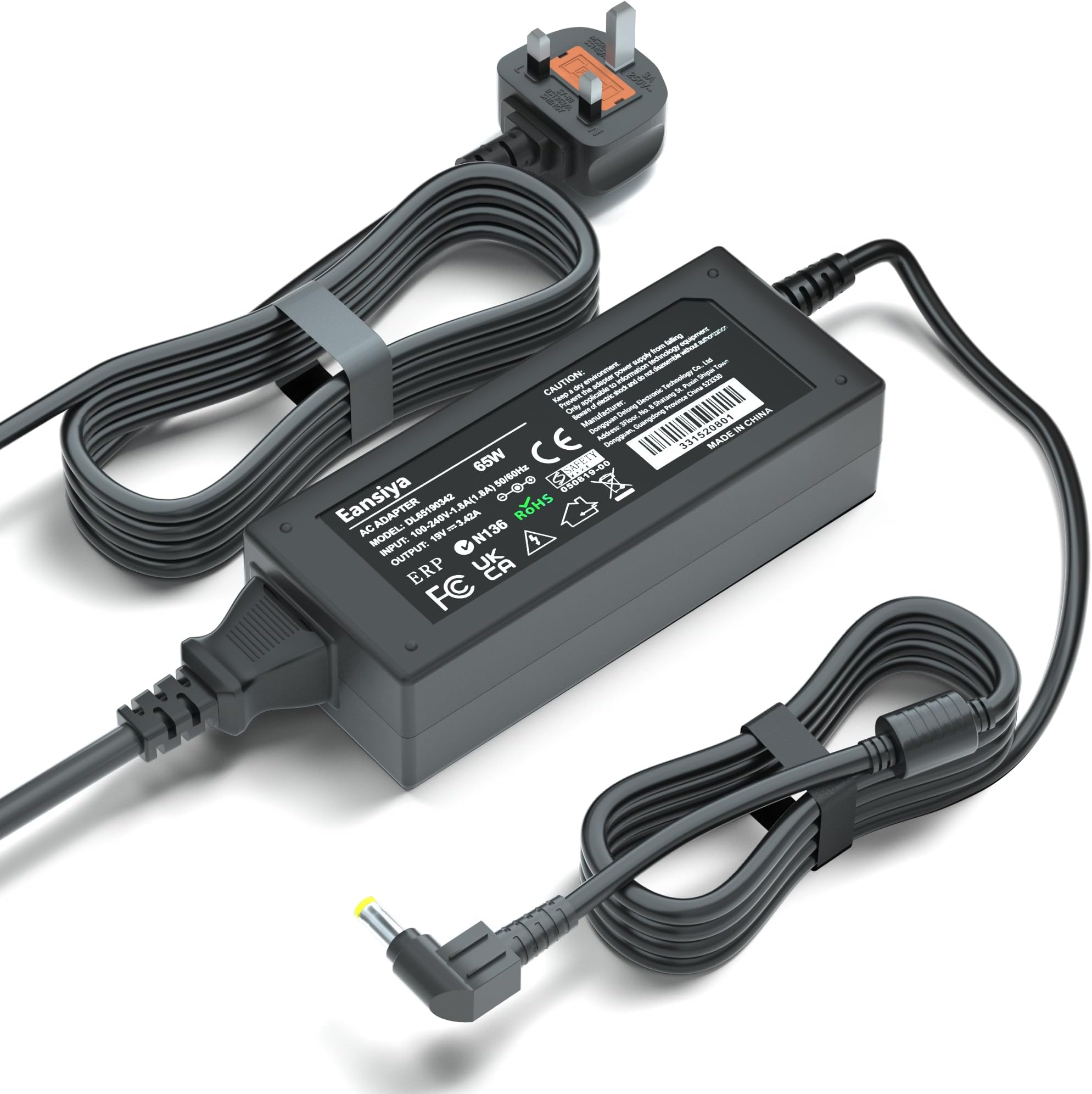 19V DC Adapter Asus Monitor Power Cable for Asus MX279H VX239H VX279H ...