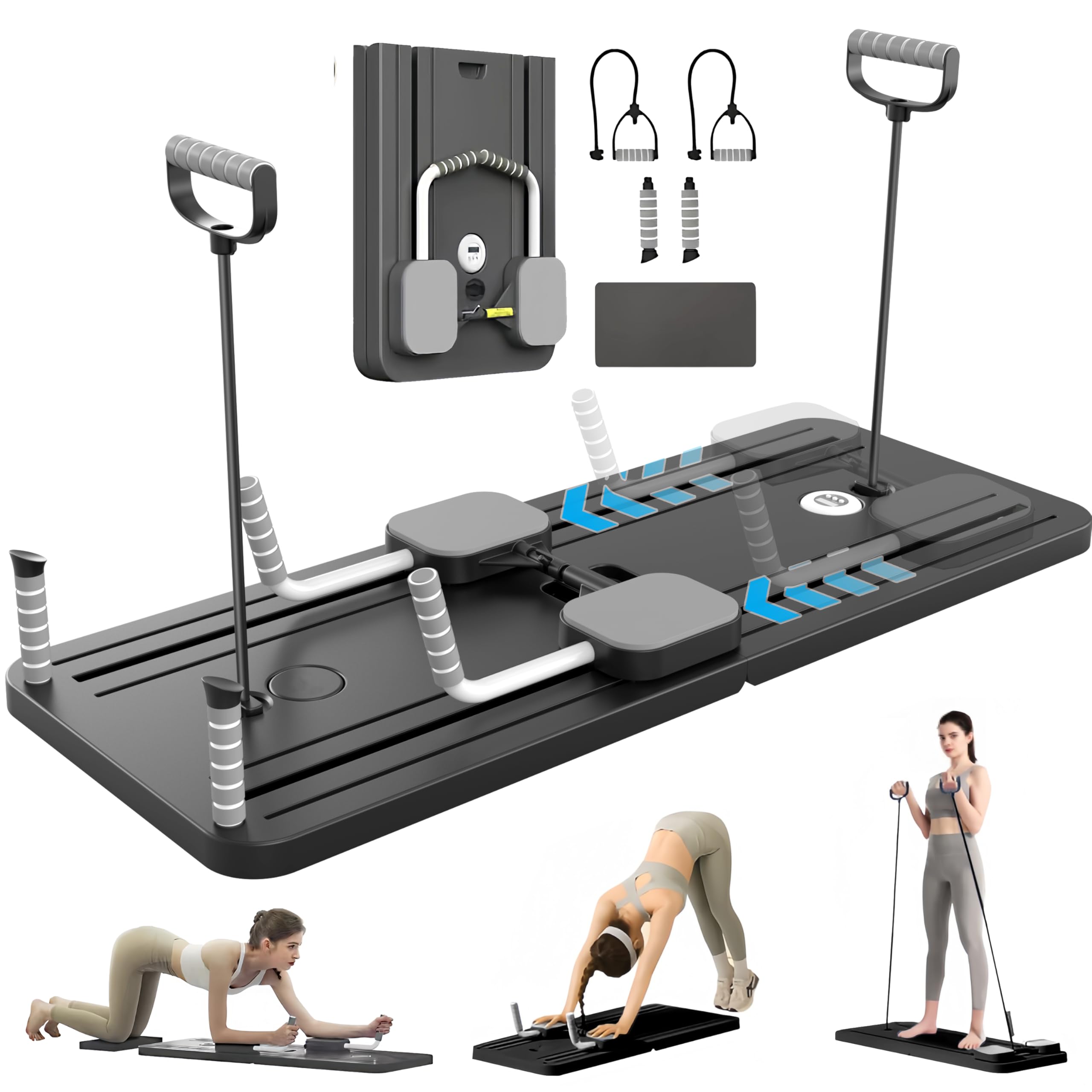EPHESPORT Foldable Pilates Board, Multifunctional Ab Board Automatic ...