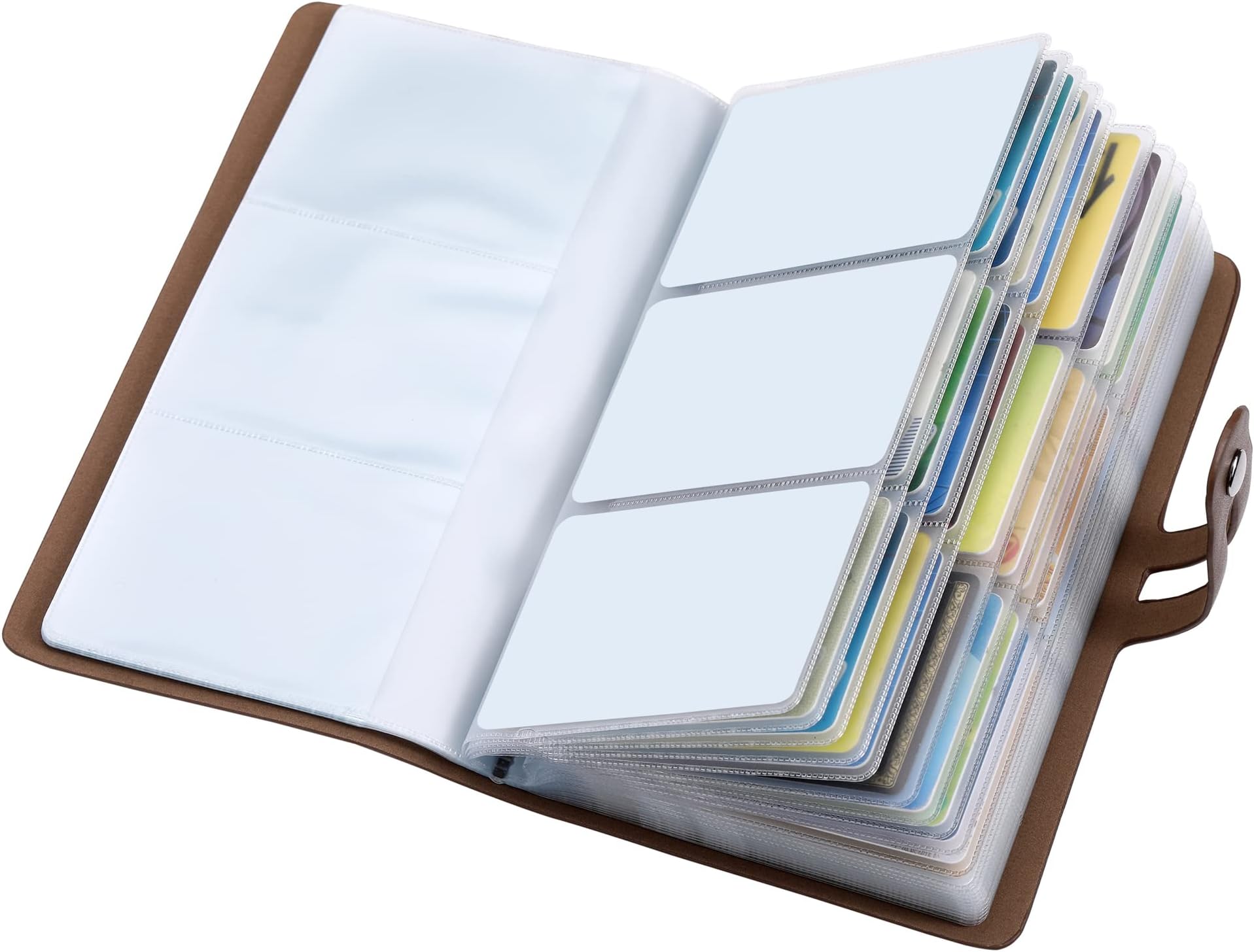 Amazon.com : RFID Credit Card Holder, Leather Business Card Organizer ...