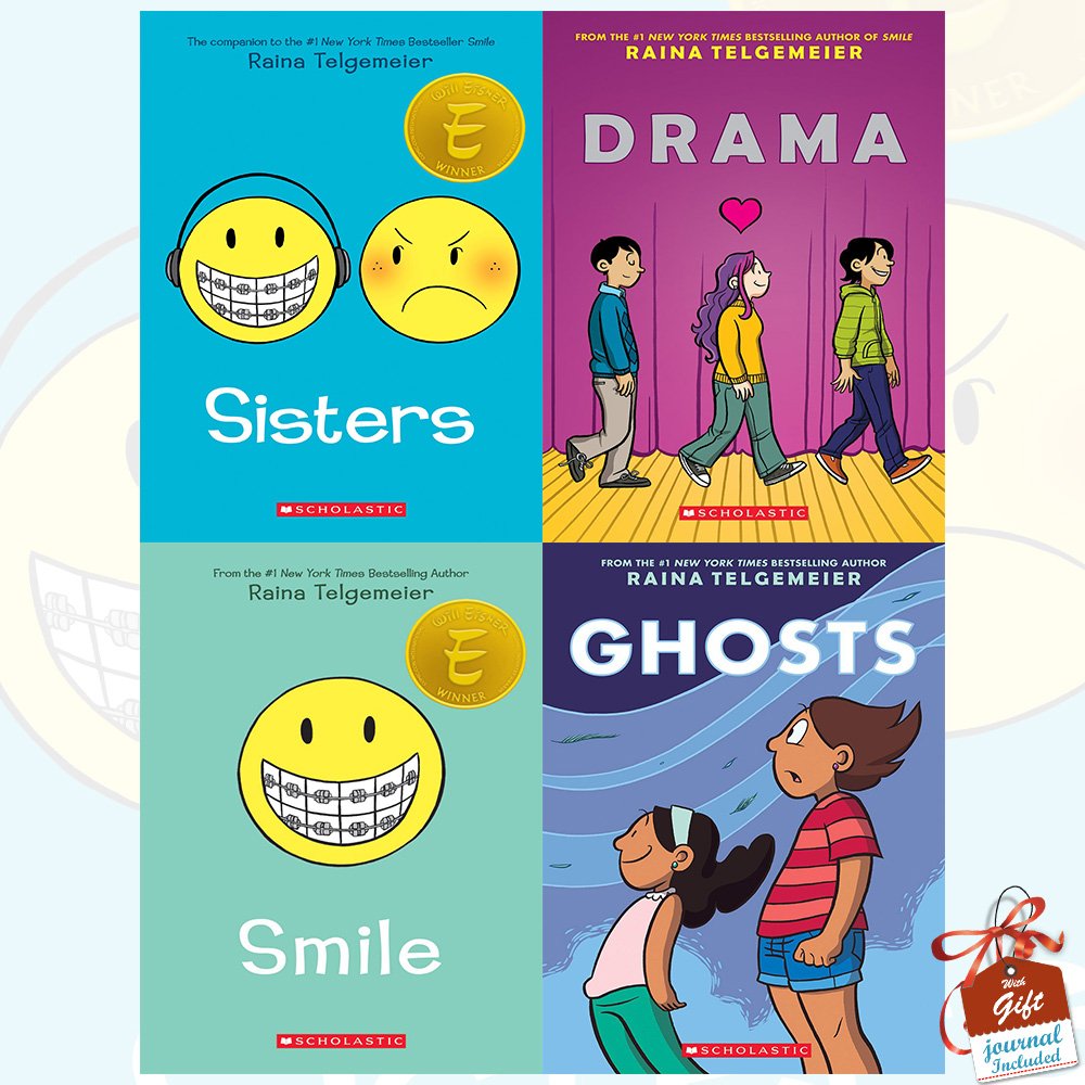 Raina Telgemeier Collection 4 Books Bundle With Gift Journal (Sisters ...