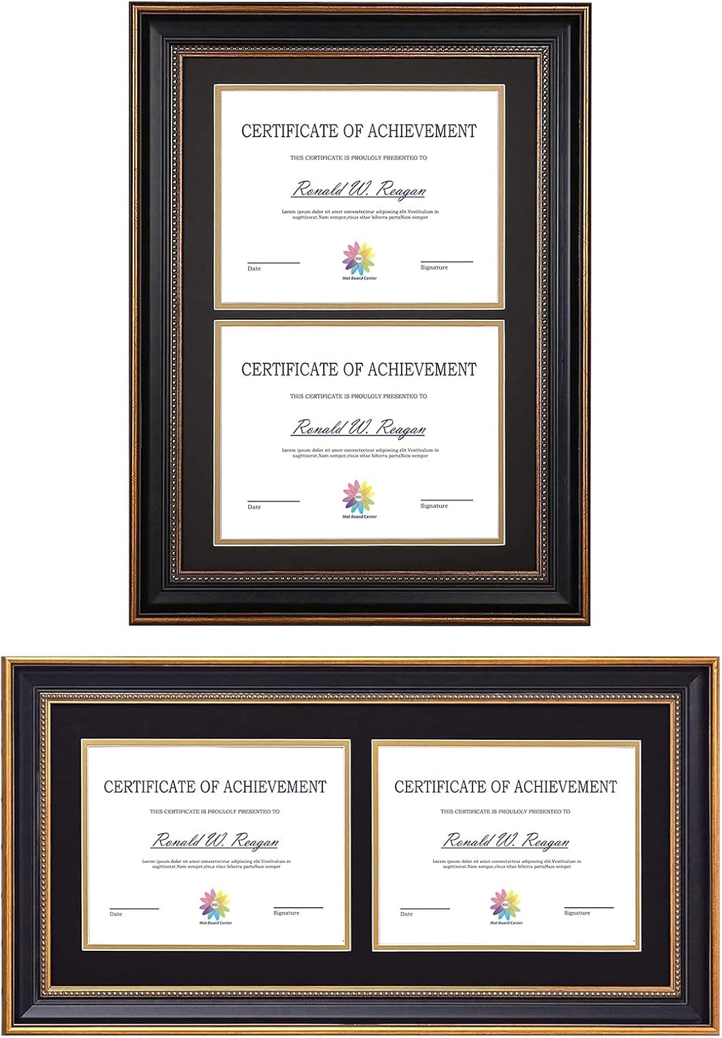 Amazon.com - MBC MAT BOARD CENTER,1 Pack Vertical Dual Diploma Frame ...