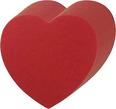 Amazon.com: 150 Pcs Large Heart Paper Cutouts, Red Heart Shapes Paper ...