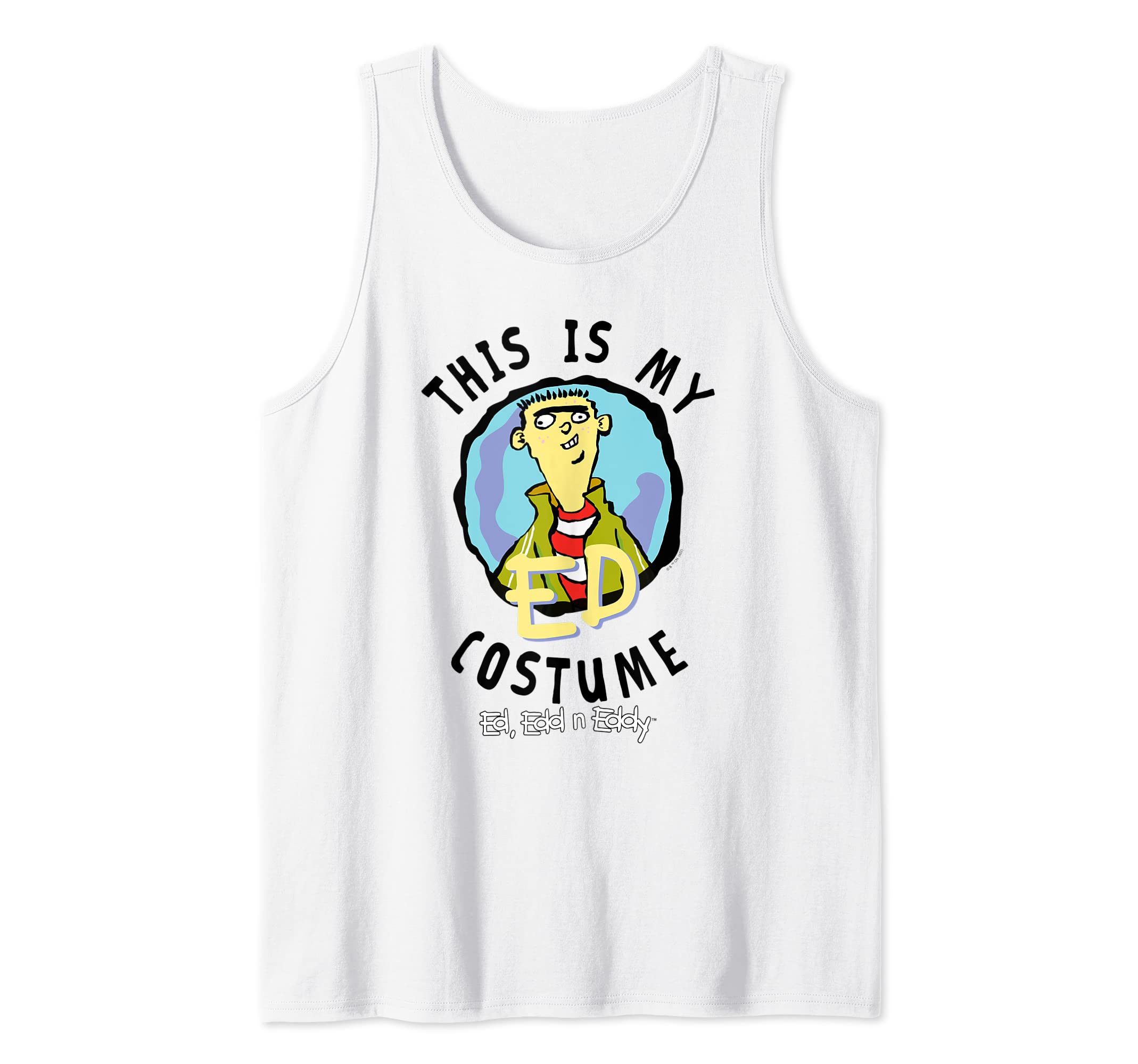 Amazon.com: Ed, Edd n Eddy Halloween This Is My Ed Costume Tank Top ...