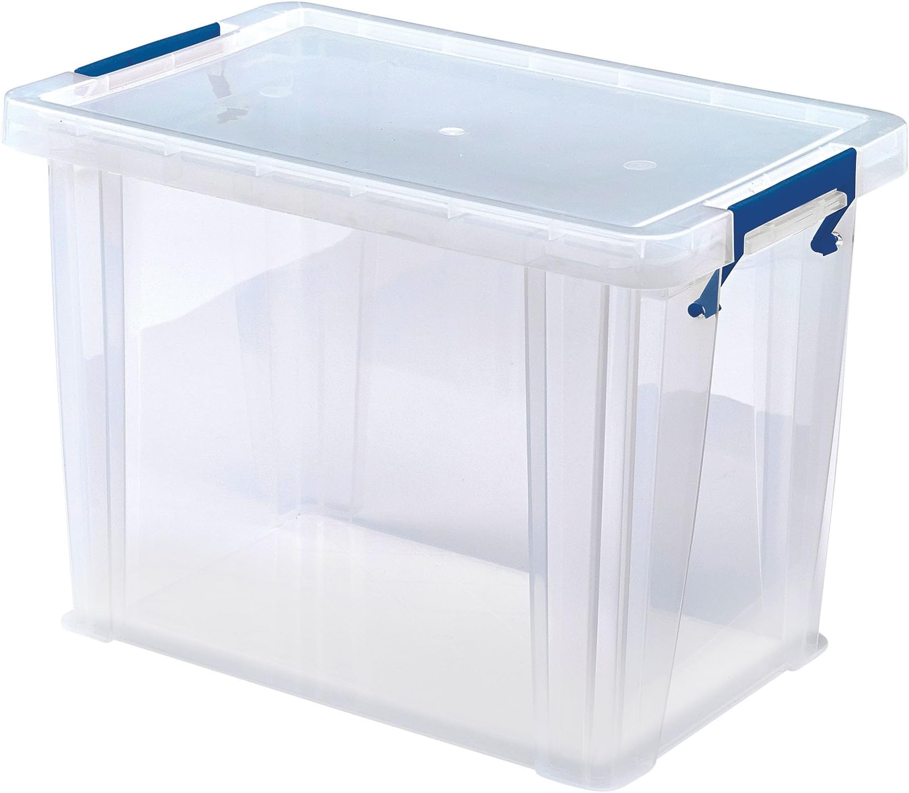 Muddy Hands Heavy Duty Clear Plastic Storage Box with Lid Clip Locking ...