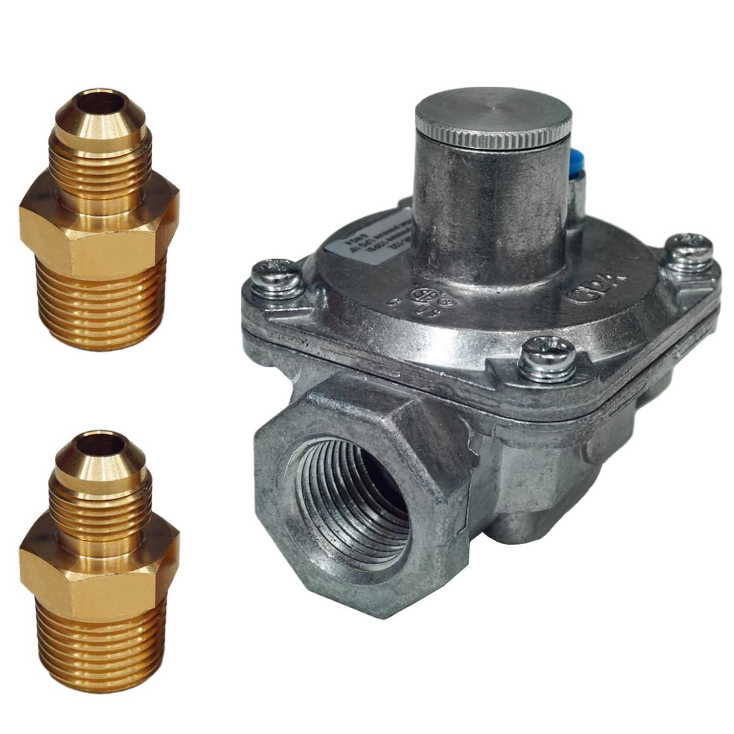 Amazon.com: 1/2 inch Gas Pressure Regulator,1/2 inch Propane Regulator ...