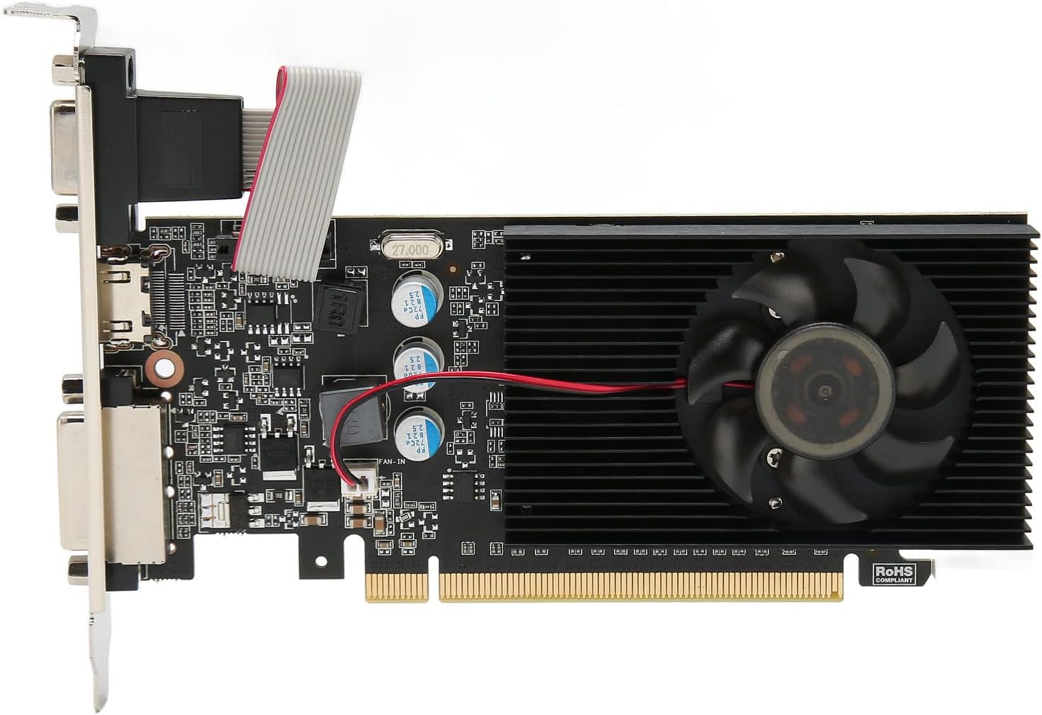 Graphics Card GT 610, GDDR3 1GB 64bit Gaming Graphics Card for HD Video ...