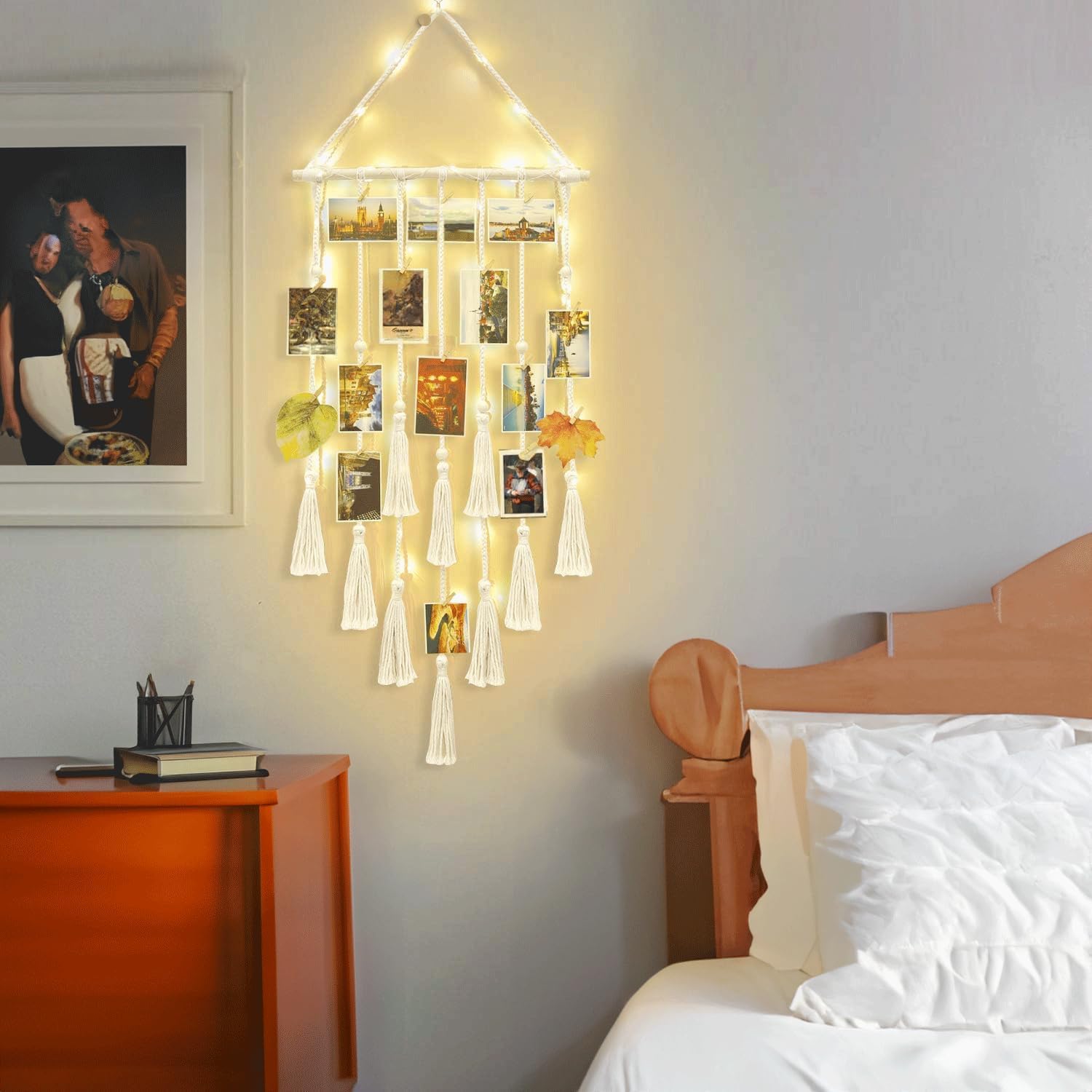 Amazon.com: Krislait 16 Colors Hanging Photo Display with 105 LEDs ...