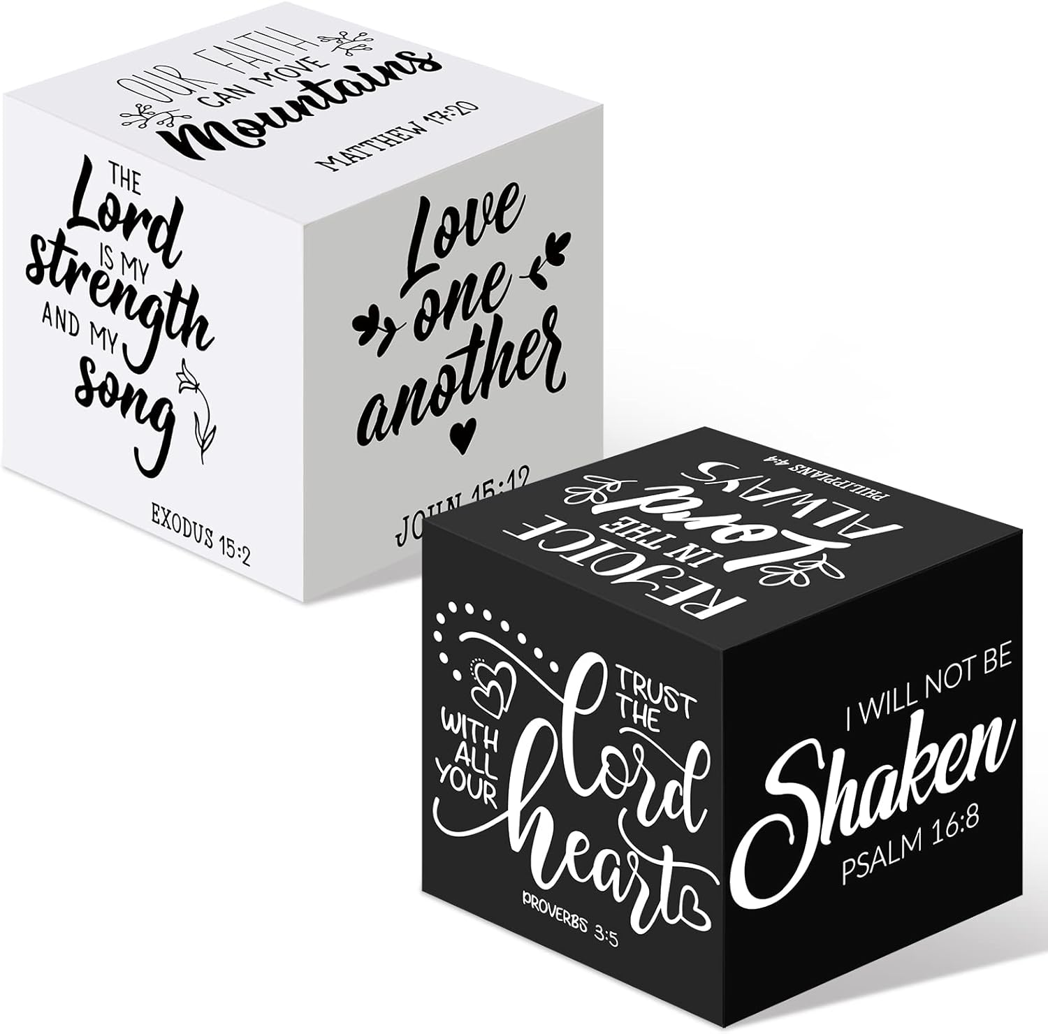 Amazon.com : 2 Pcs Bible Verse Mini Wood Signs Christian Decor Be Still ...