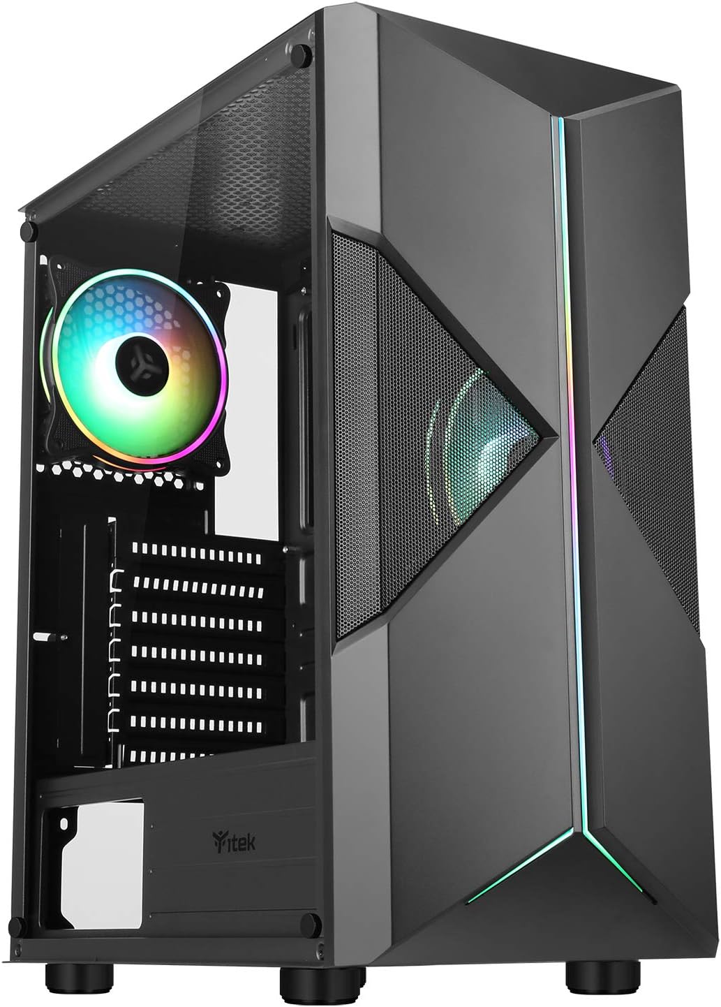 Itek SPACIRC VO - Case PC Gaming Middle Tower ATX, 2 Ventole da 12 cm ...