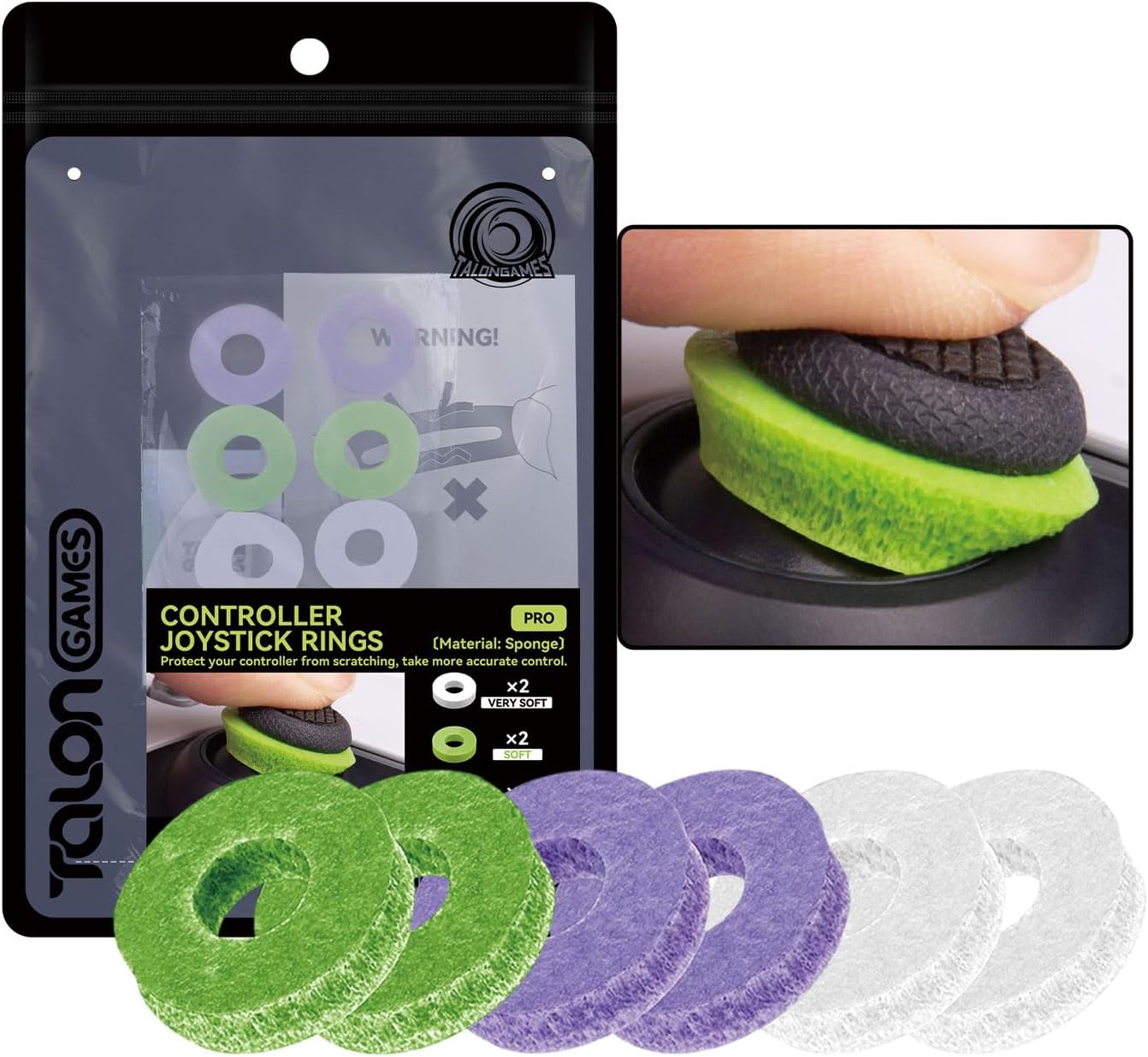 Amazon.com: TALONGAMES Joystick Precision Rings, Aim Assist Target ...