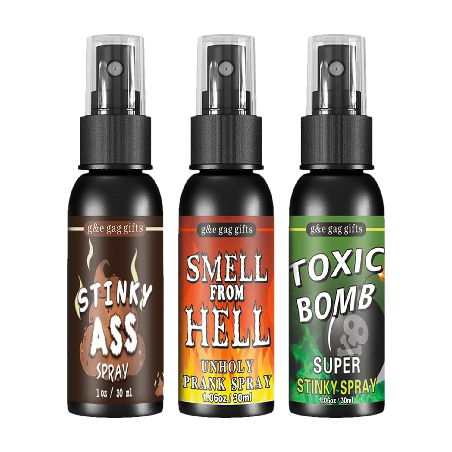 Fart Spray Liquids Ass Prank Kit Stink Bombs - 3 Pack Fart Liquid Spray ...